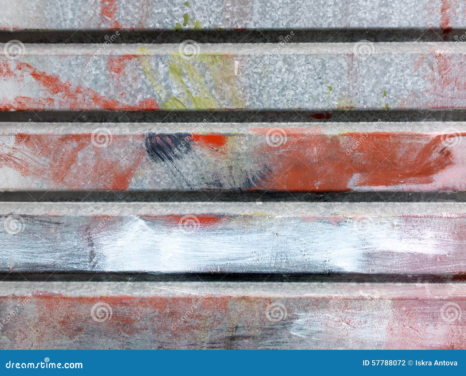 Metal Surface Painted with Several Colours Stock Photo - Image of panel ...
