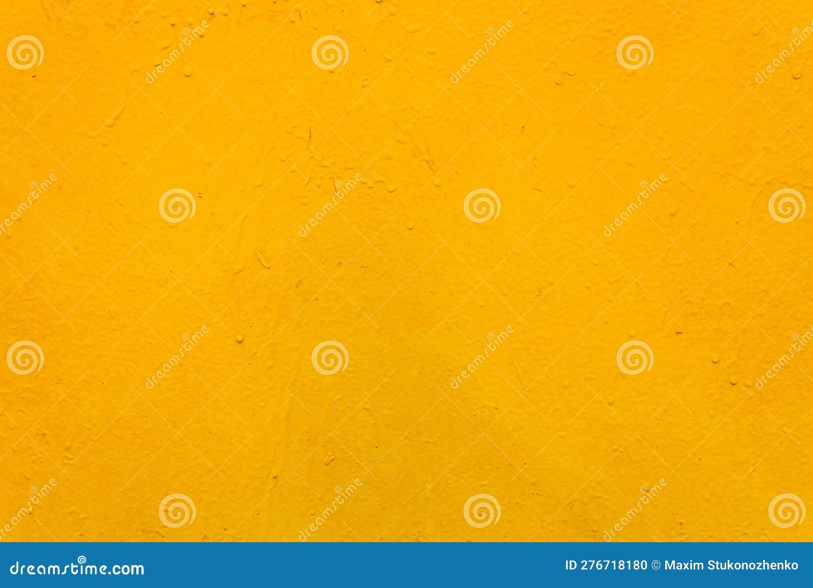 The Metal Surface is Rough, with Smudges, Painted with Yellow Paint ...