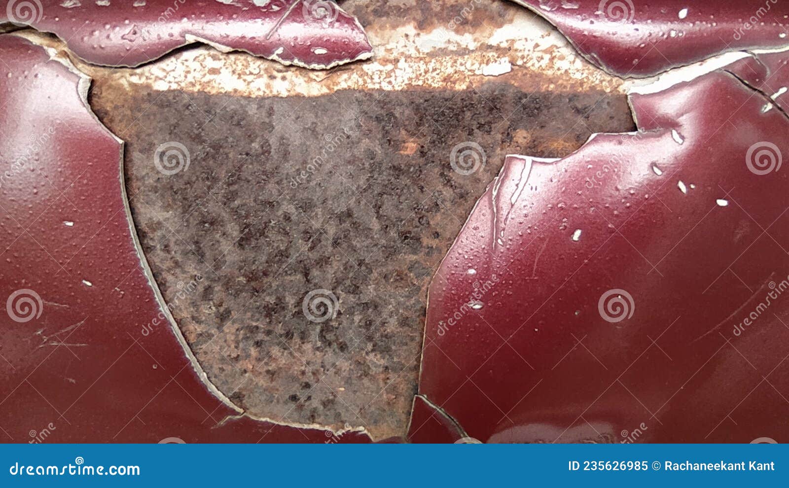 Close Up of Rust on Steel Plate, the Metal Surface is Rusted and ...