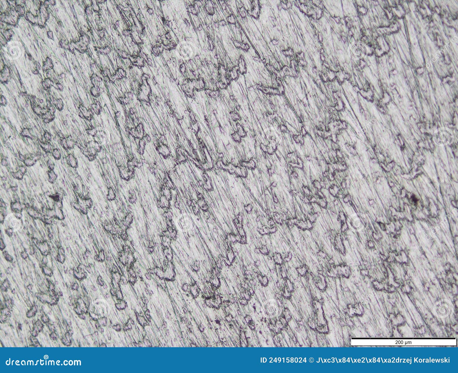 Metal Surface Under the Microscope. Stock Photo - Image of laboratory ...