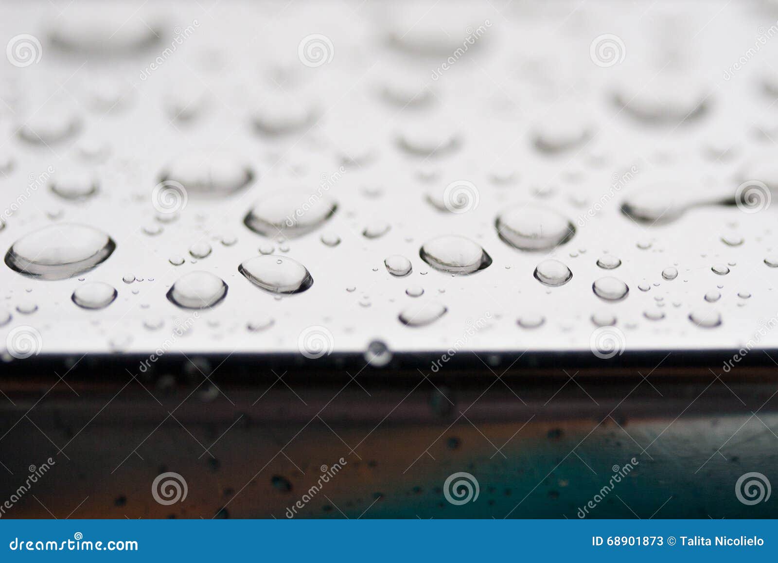 Metal surface wet stock image. Image of aluminum, clear - 68901873