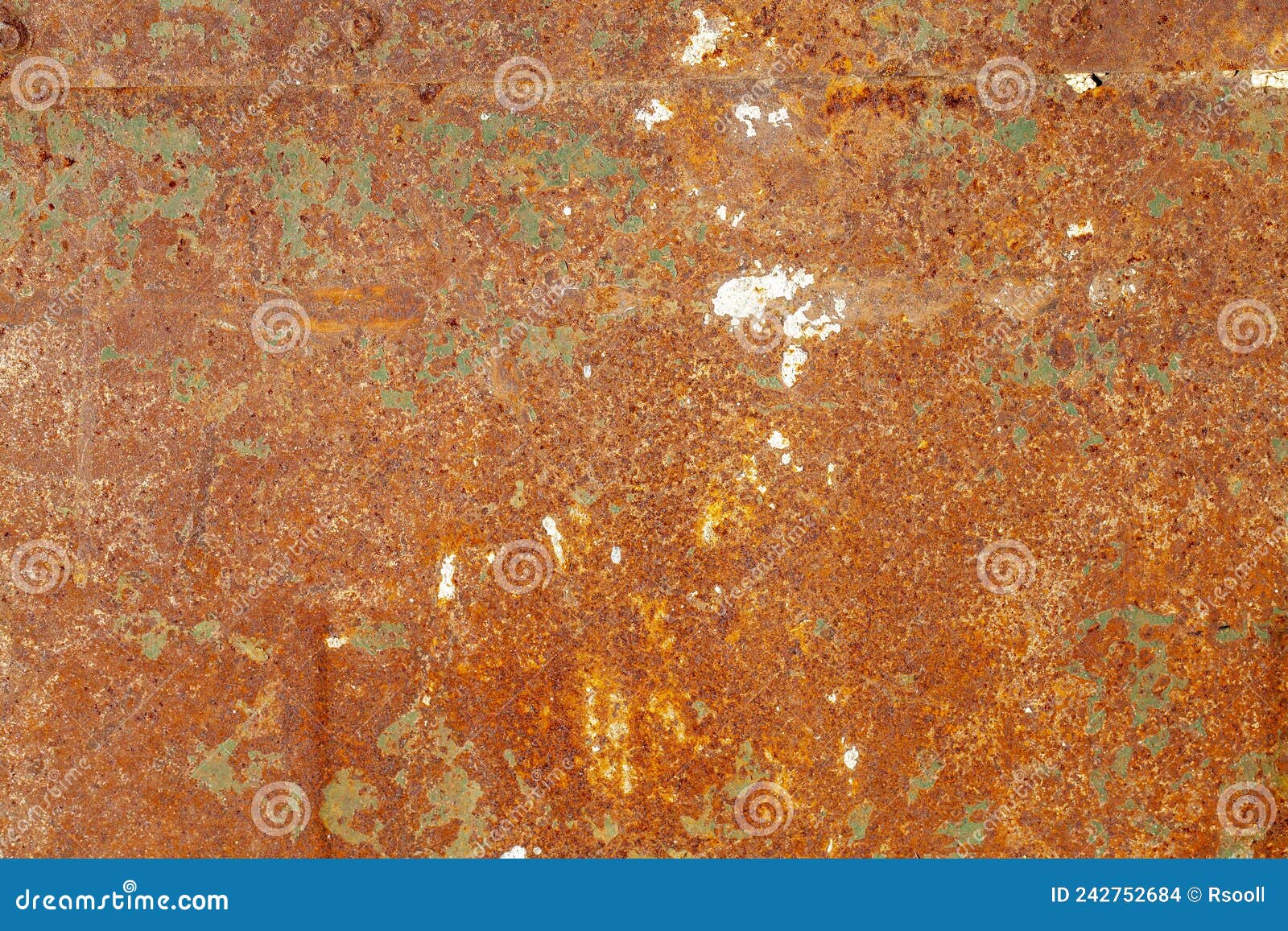 Metal Surfaces Covered with Rust and Paint Residues Stock Photo - Image ...