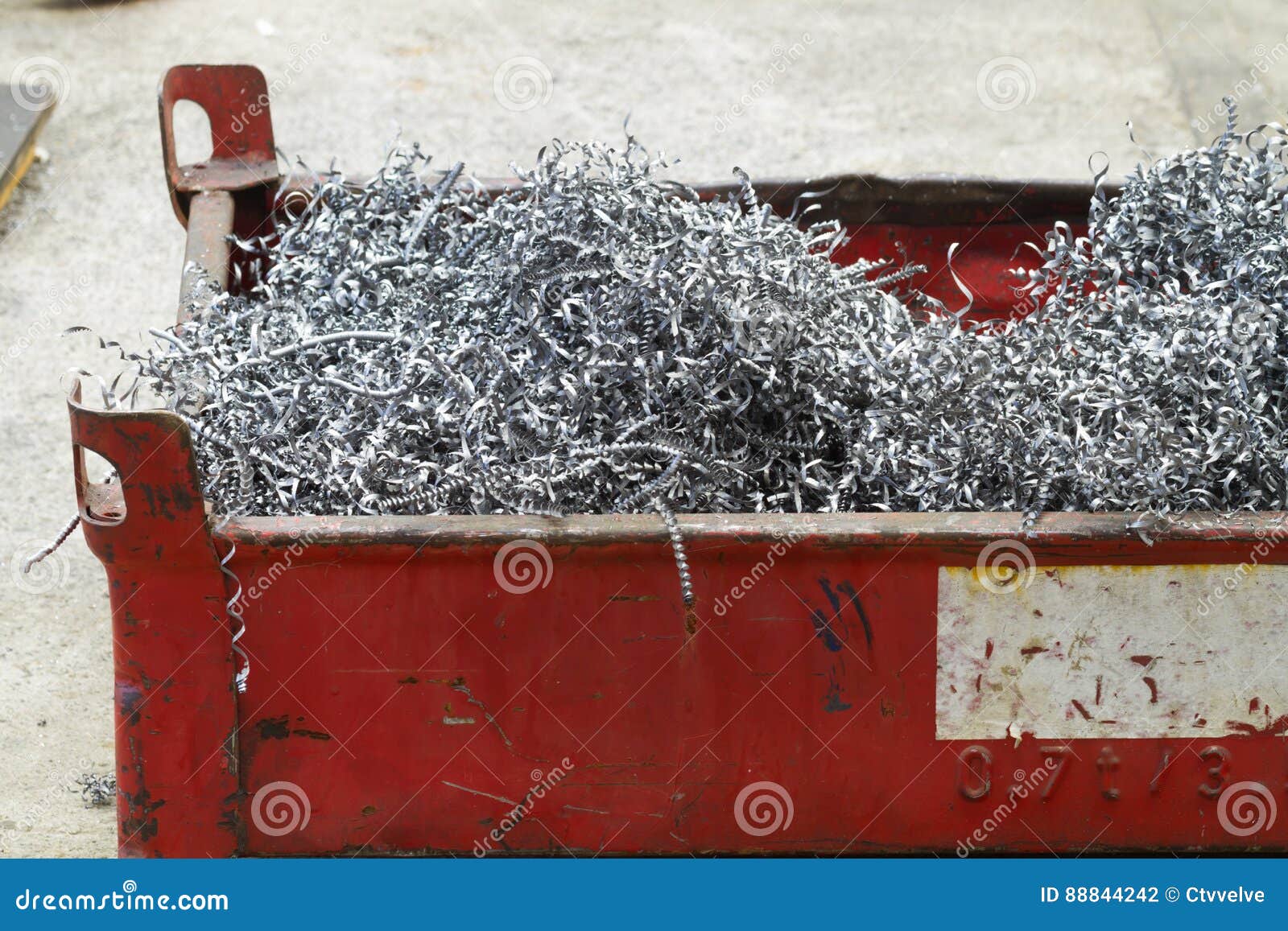 Metal swarf spiral stock photo. Image of technology, swarf - 88844242