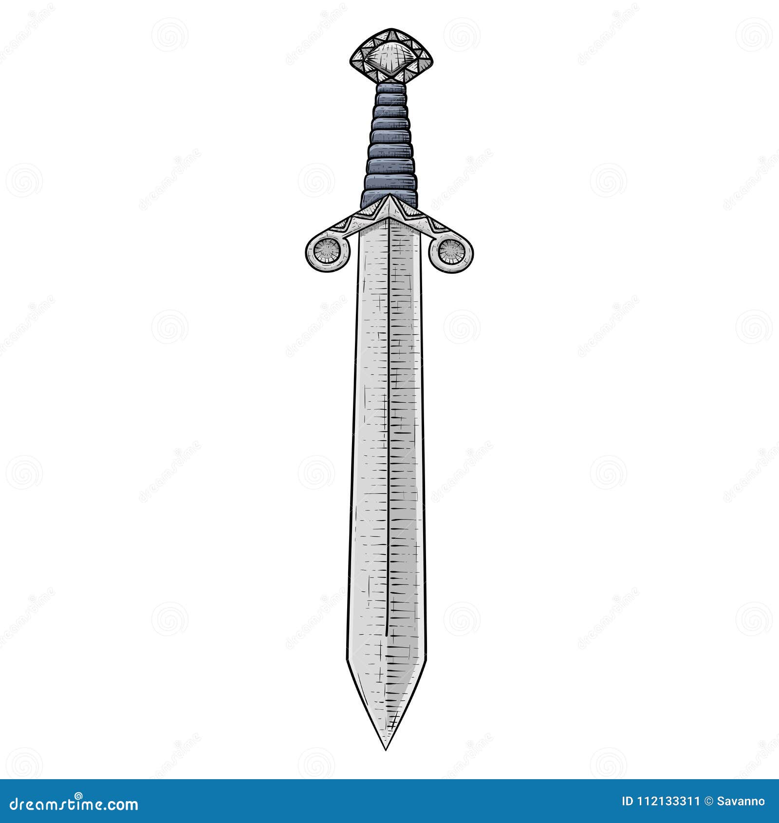 Metal Sword. Old Medieval Weapon Stock Vector - Illustration of dagger ... Metal Sword. Old Medieval Weapon Stock Vector - Illustration of dagger ...