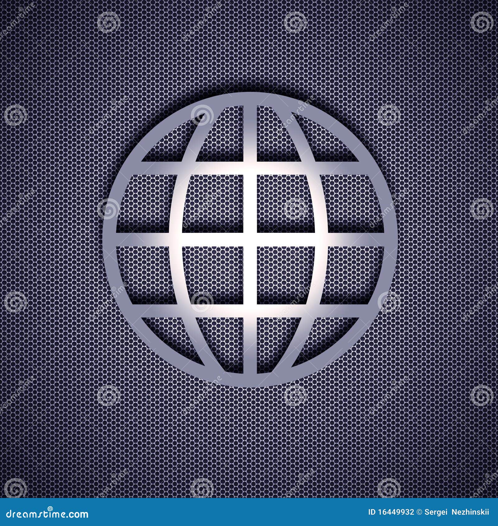 Metal symbol stock illustration. Illustration of world - 16449932