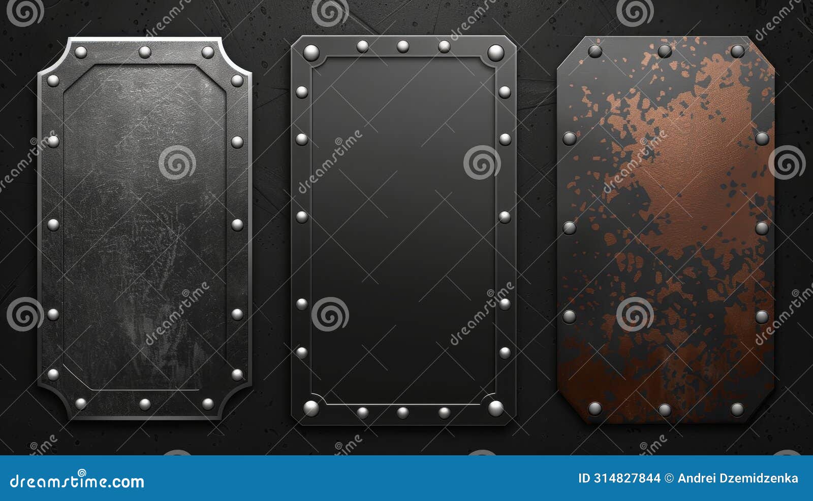 Metal Tag Plate of Rectangular, Square, and Hexagonal Shapes with ...