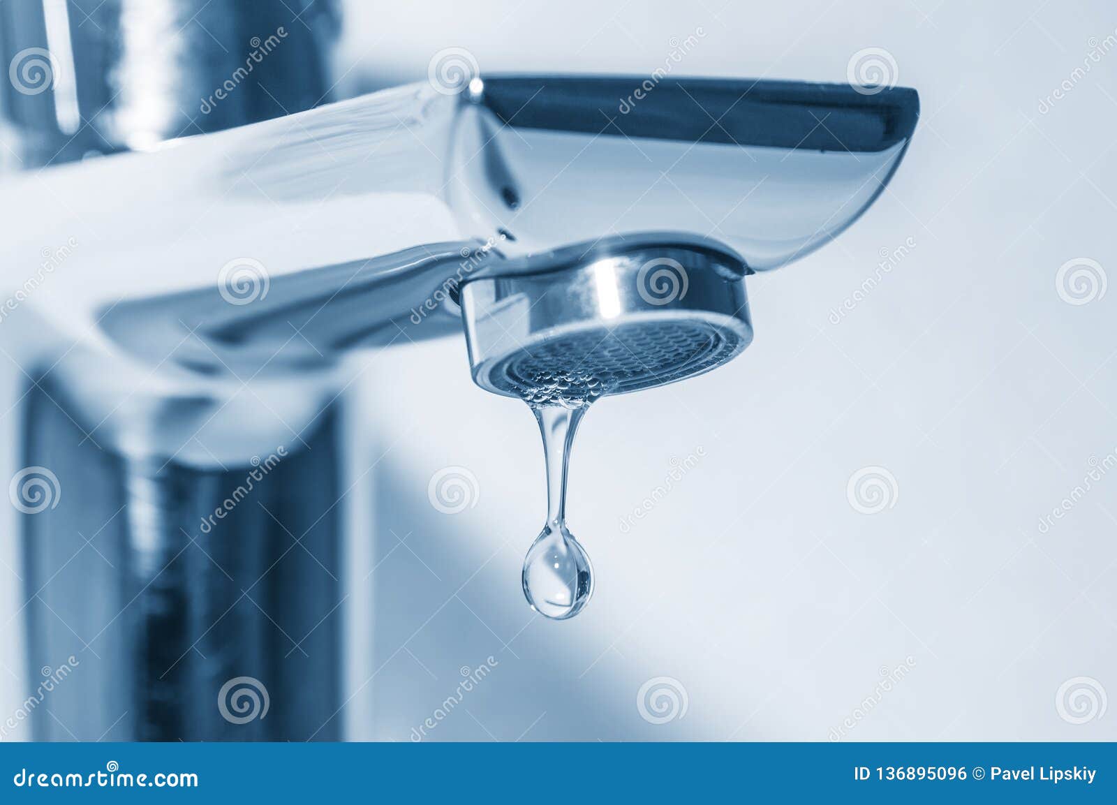 Metal Tap with Water Drop Close Up Stock Photo - Image of flowing, drip ...