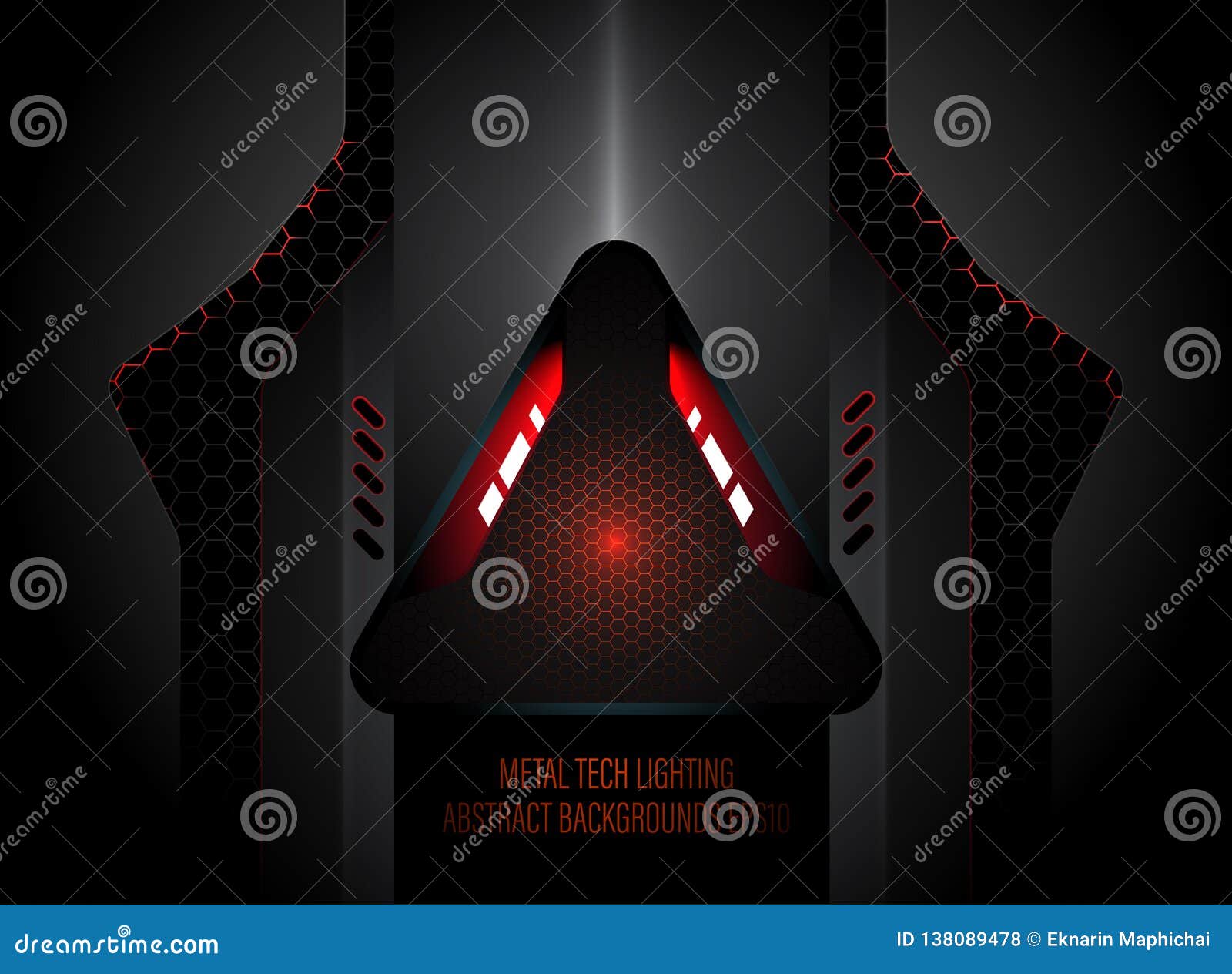 Metal Tech Lighting Scene Vector Stock Vector - Illustration of ...