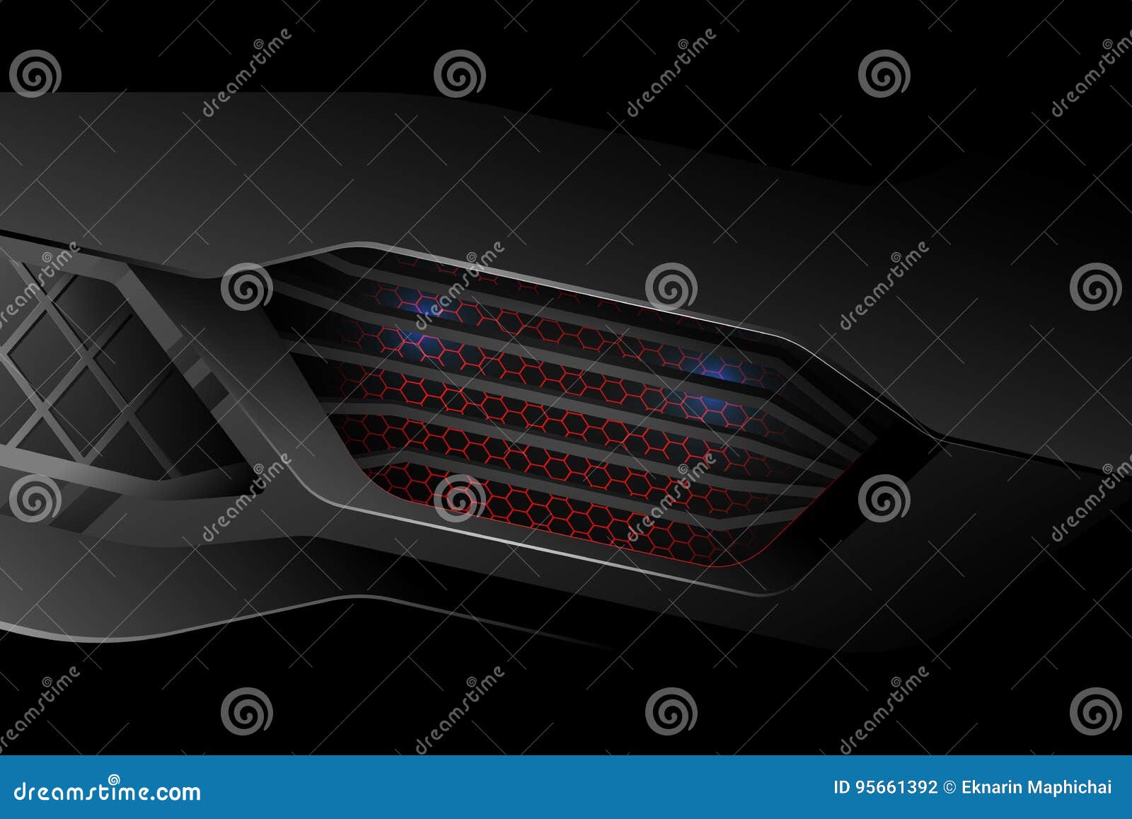 Metal Techno Surface Scene Vector Stock Vector - Illustration of scene ...