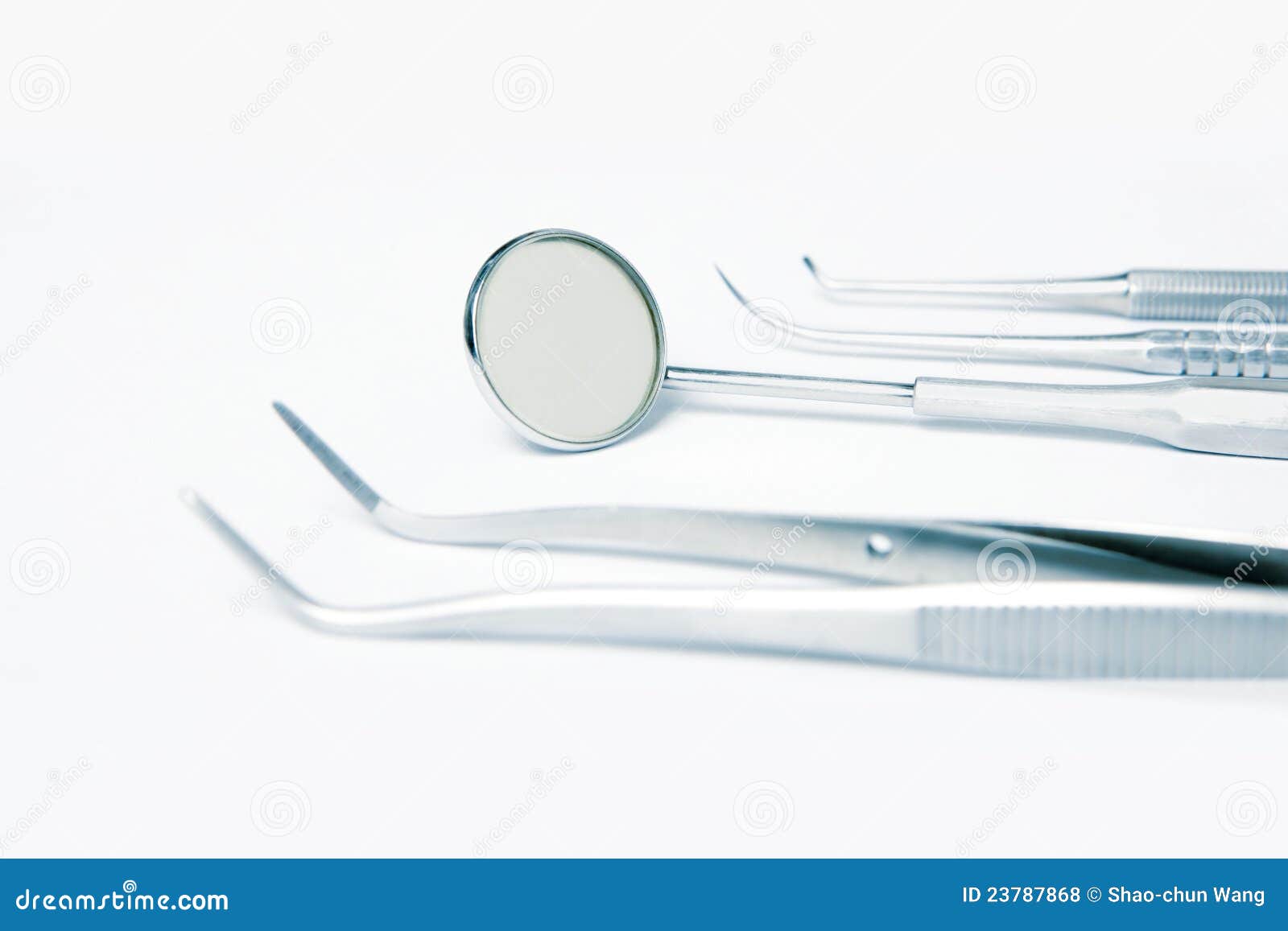 Metal Teeth Dental Care Dentist Tools Stock Photo - Image of mirror ...