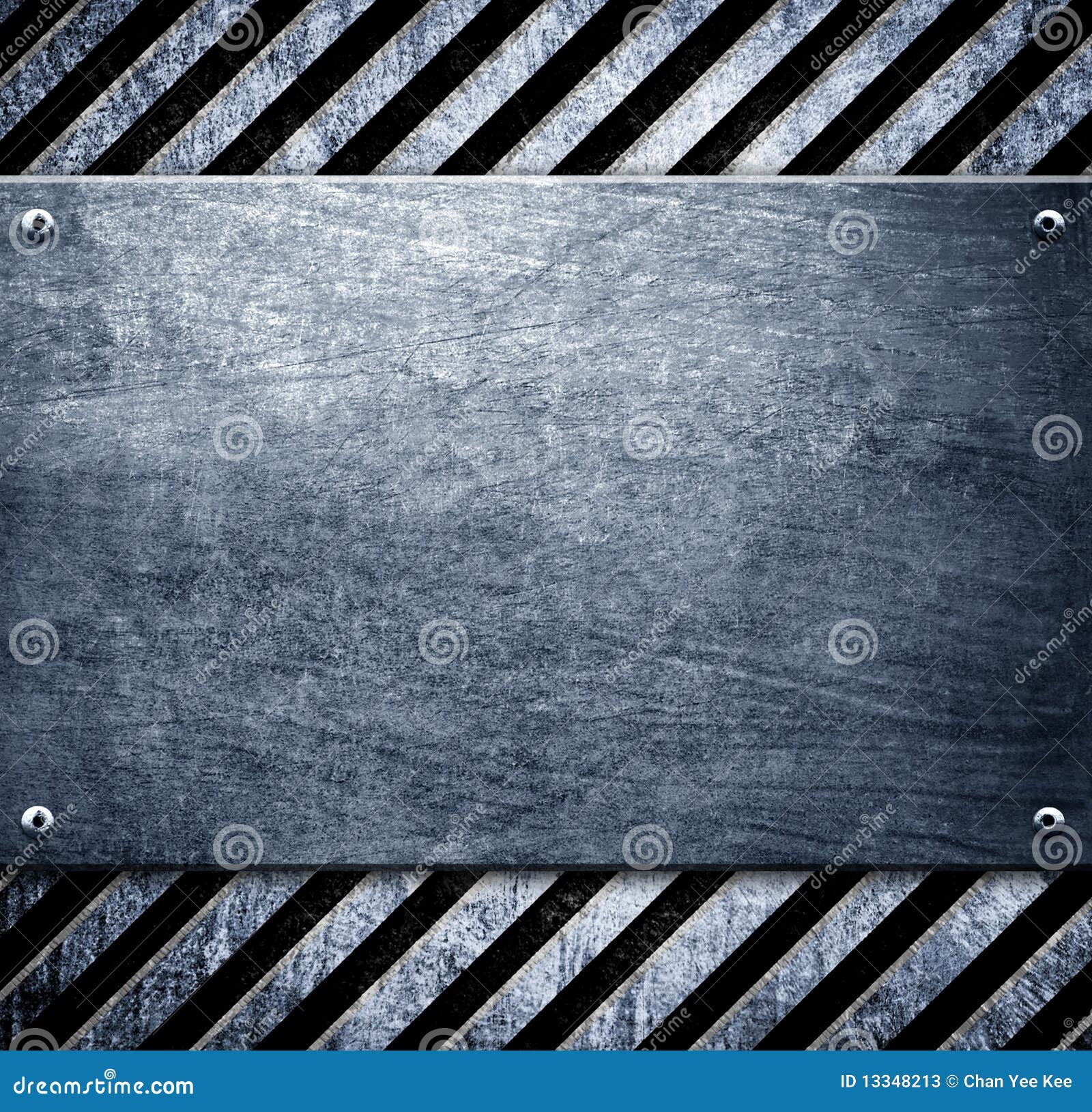 Metal template background stock illustration. Illustration of blue ...