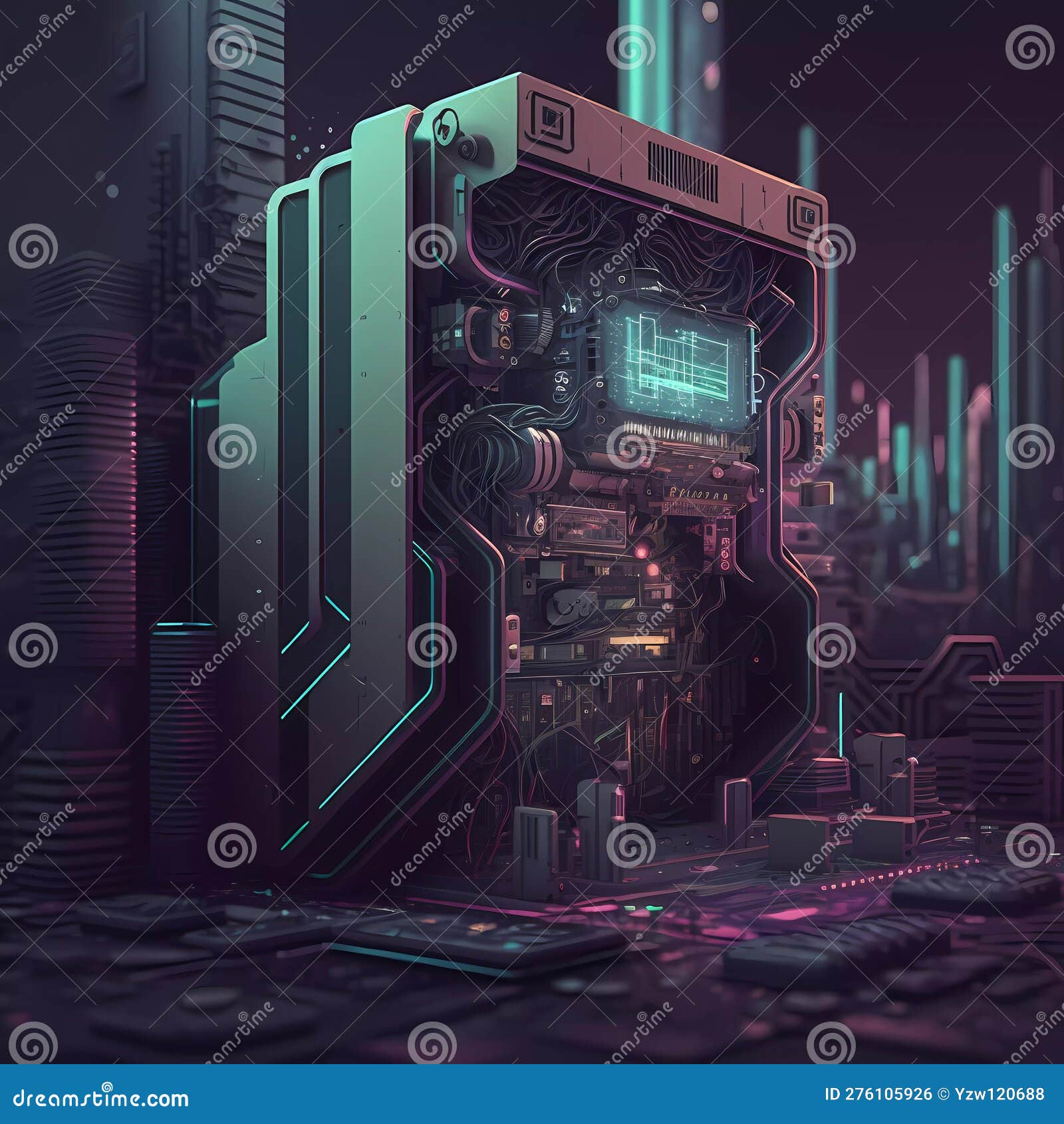 Metal Texture Artificial Intelligence Technology Robot Illustration ...