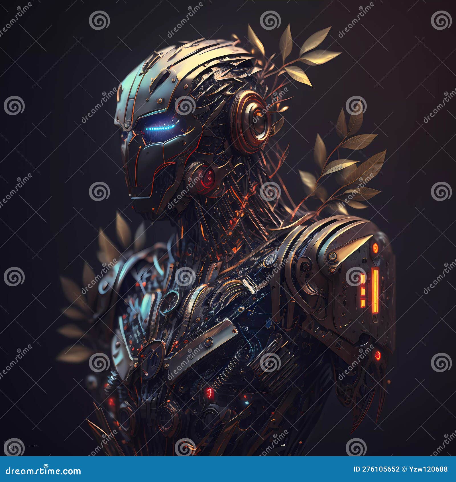 Metal Texture Artificial Intelligence Technology Robot Illustration ...