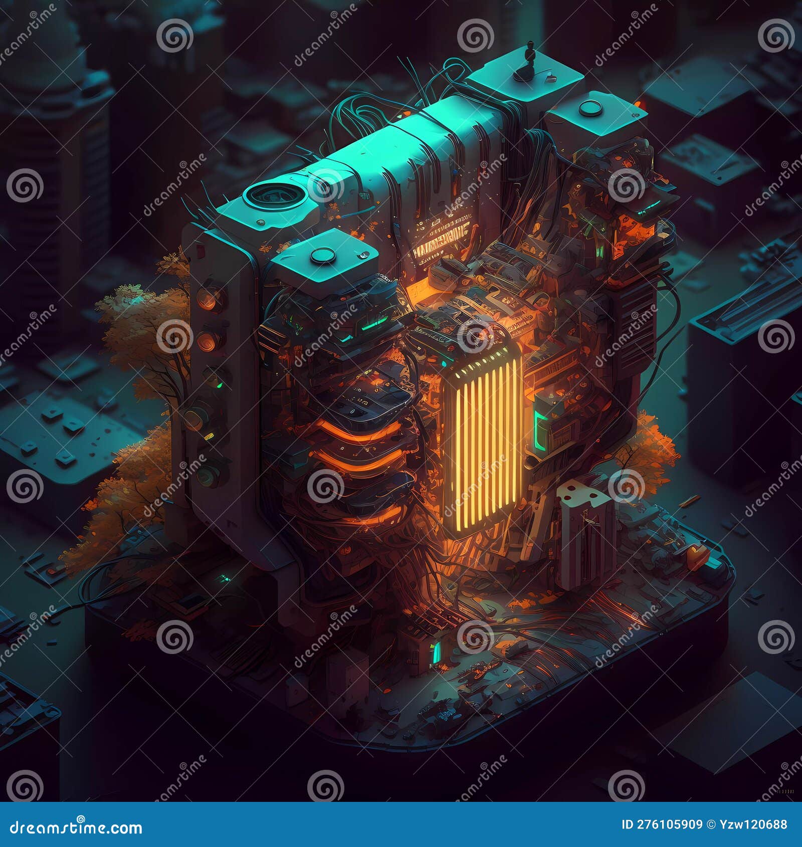 Metal Texture Artificial Intelligence Technology Robot Illustration ...