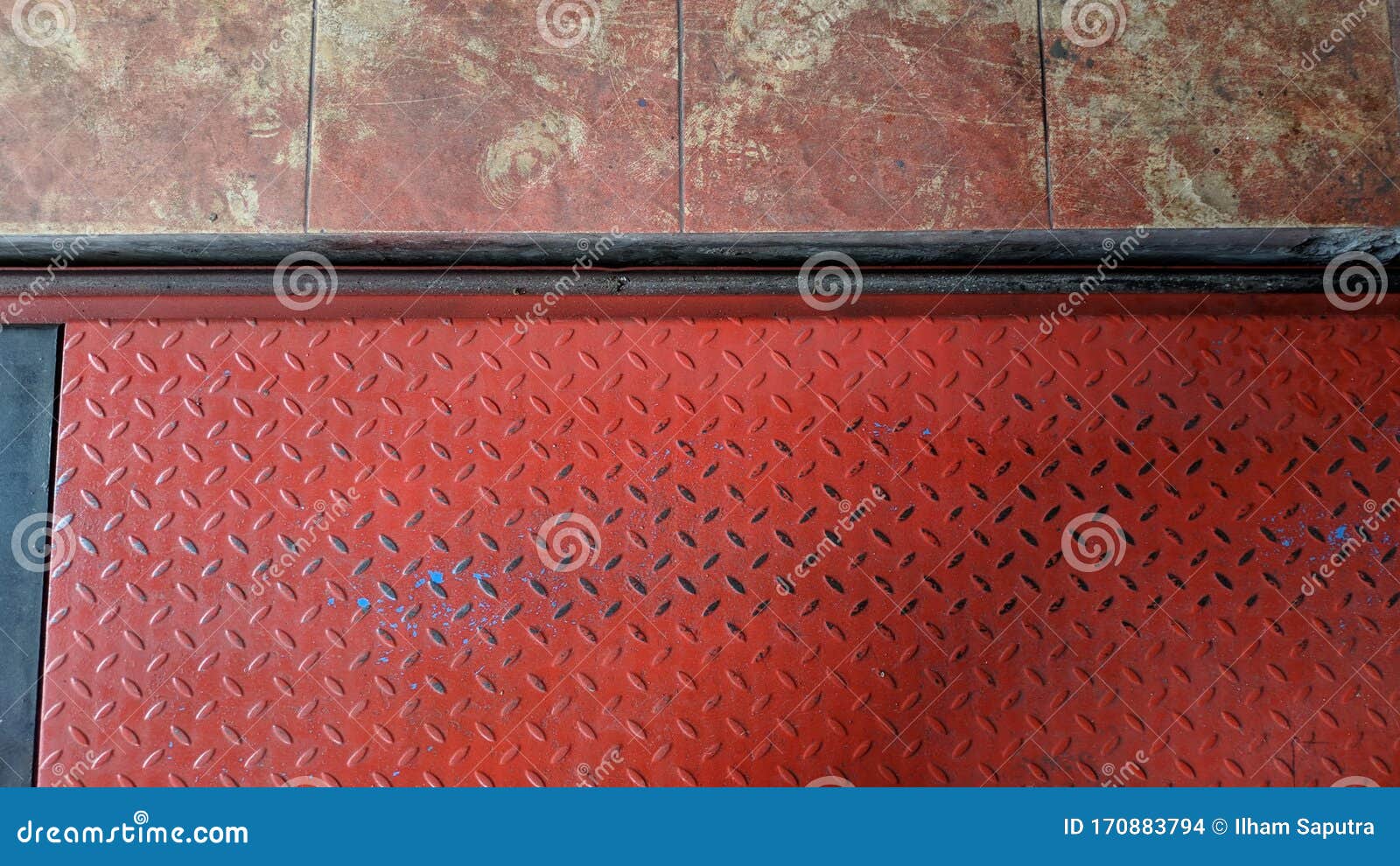 Metal Texture Background Aluminum Brushed Red Stock Photo - Image of ...