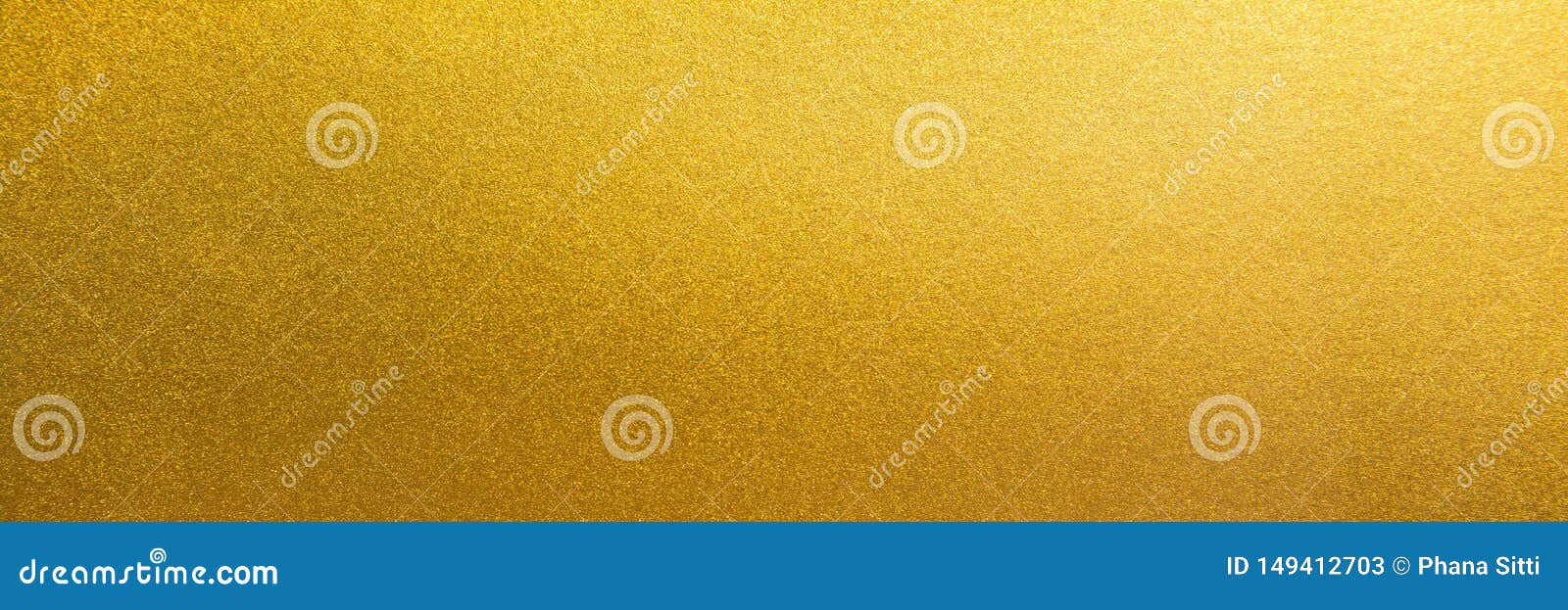 Panorama Smooth Shiny Gold Texture Background. Panoramic Gold Texture ...