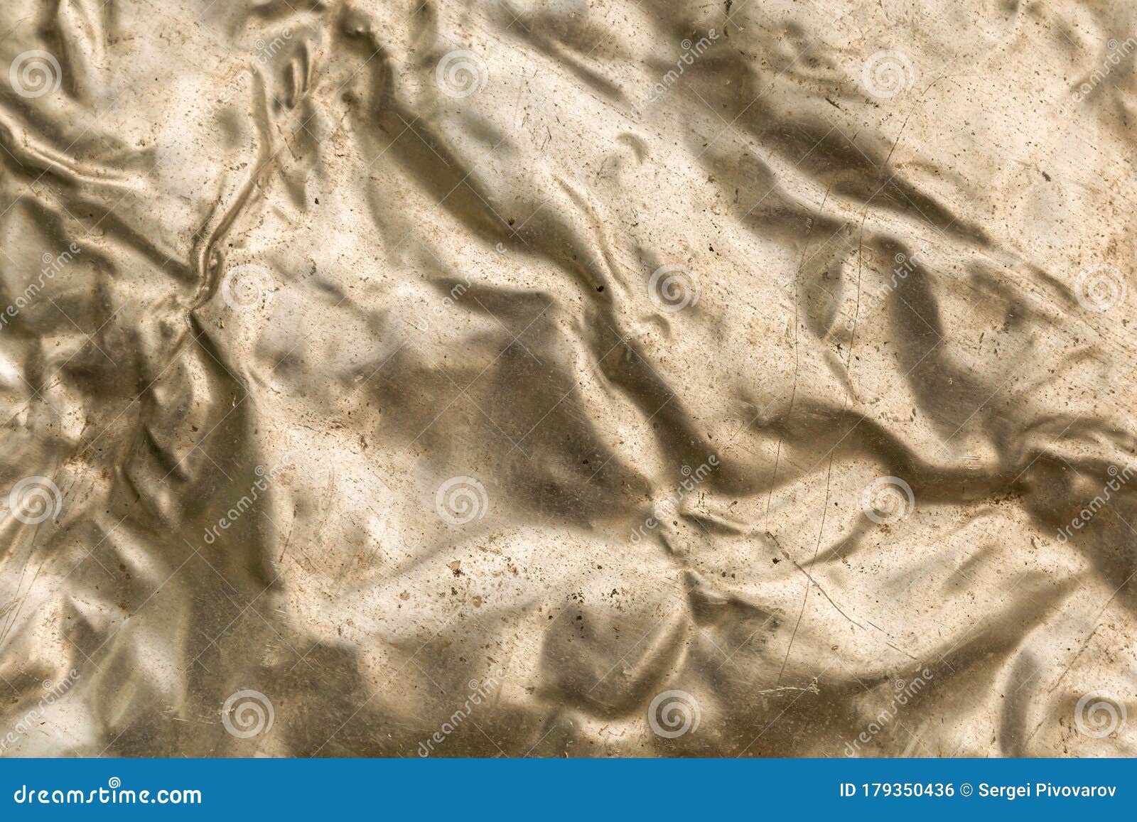 Metal Texture Background, Uneven and Crumpled Sheet Iron Gray Beige ...