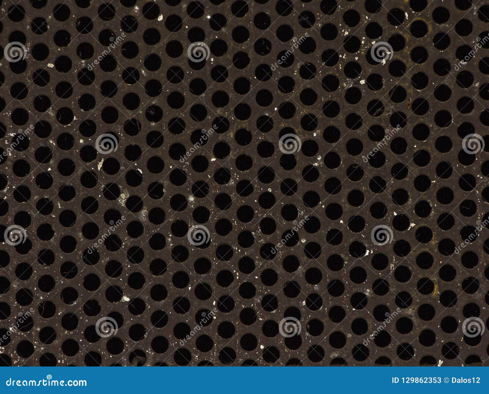 Metal Texture with Holes and Rust. Stock Image - Image of copyspace ...