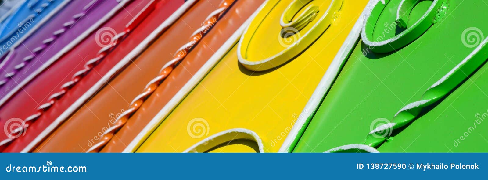 Metal Texture of a Piece of Colored Wall with a Forged Pattern Stock ...