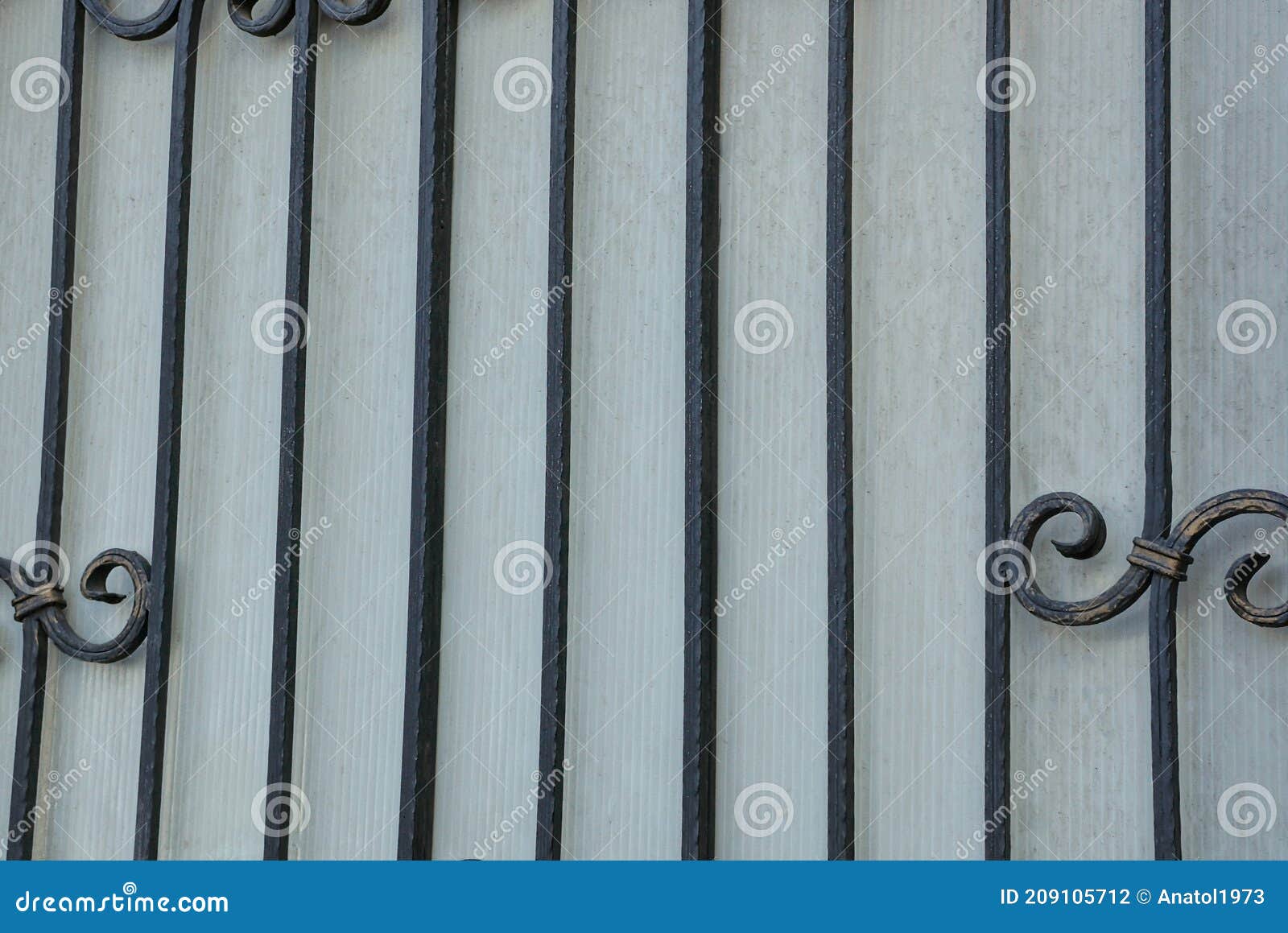 Metal Texture from a Row of Black Iron Bars Stock Photo - Image of ...