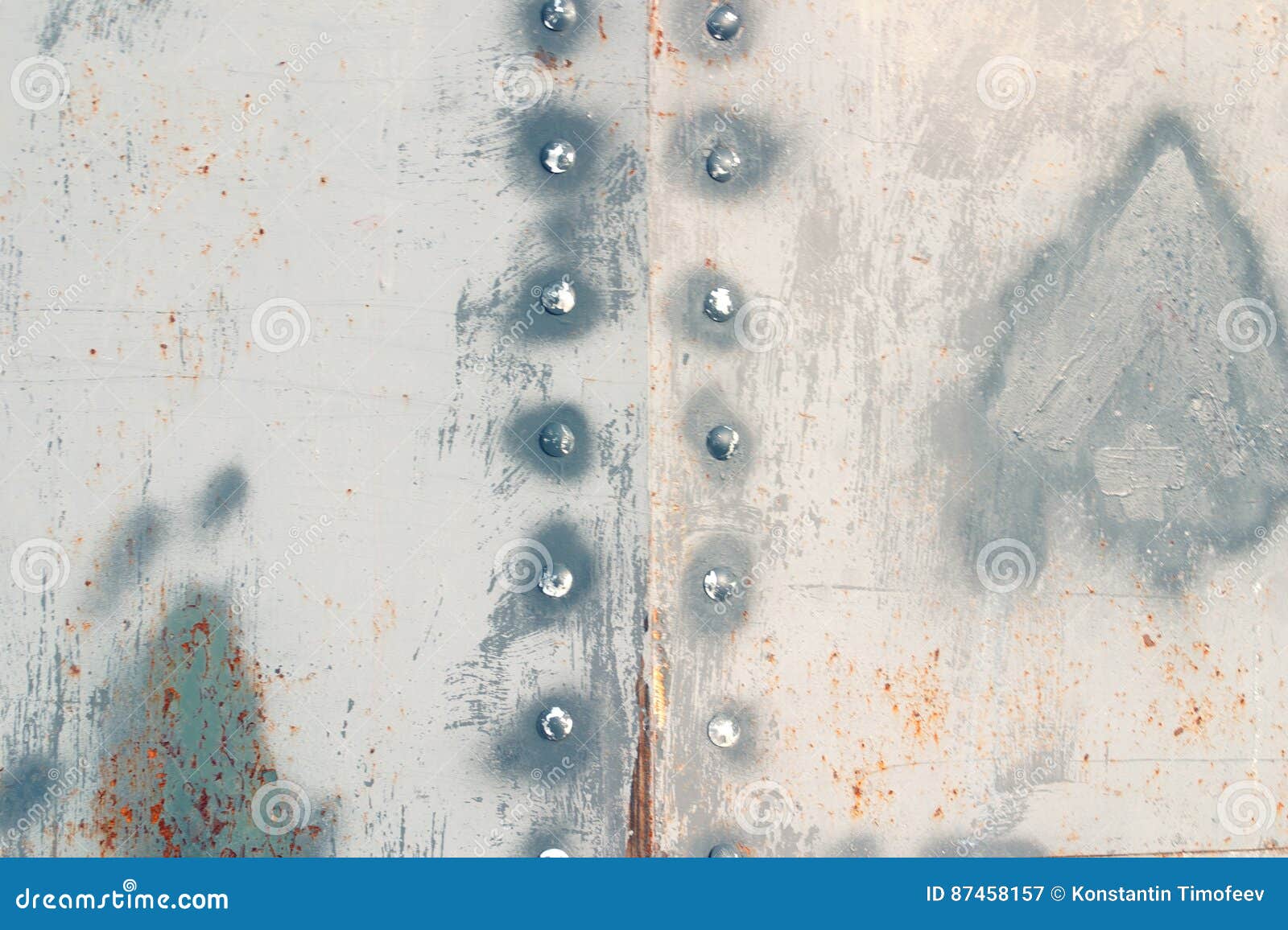 Metal Texture With Rust And Rivets Royalty-Free Stock Photo ...