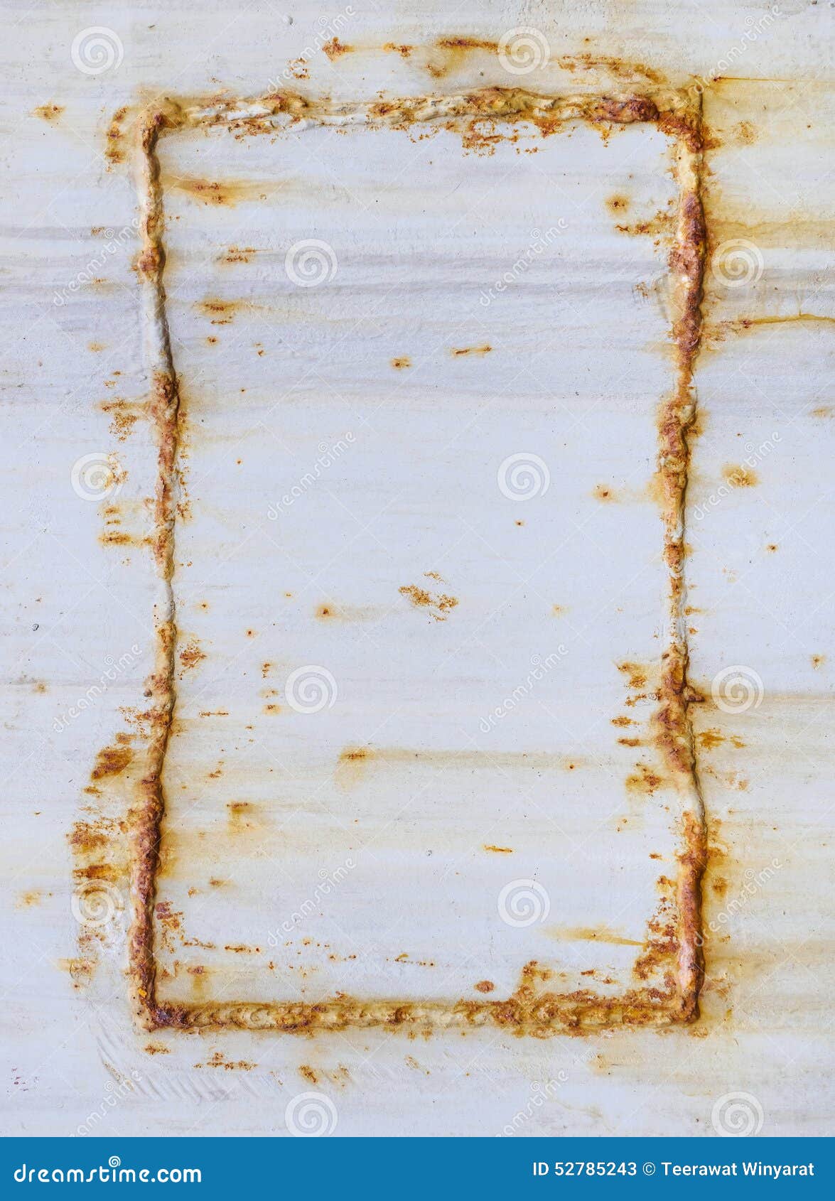 Metal Texture with Rusty Frame Stock Image - Image of iron, sheet: 52785243