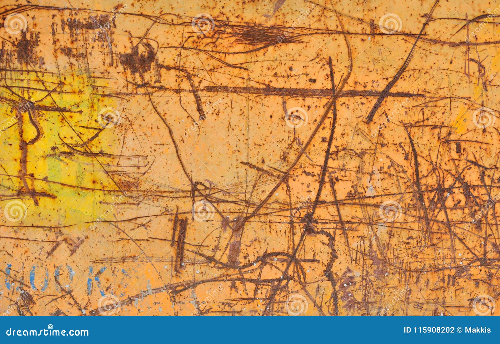 Metal Texture with Scratches and Rust Stock Photo - Image of surface ...