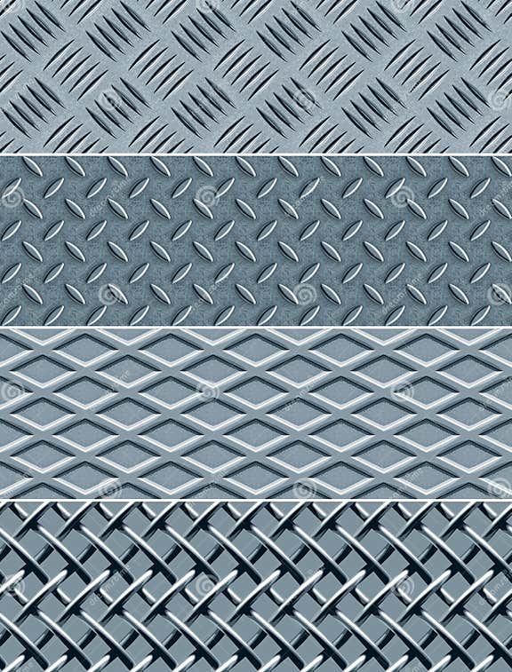Metal Texture Seamless Patterns Stock Vector - Illustration of ...