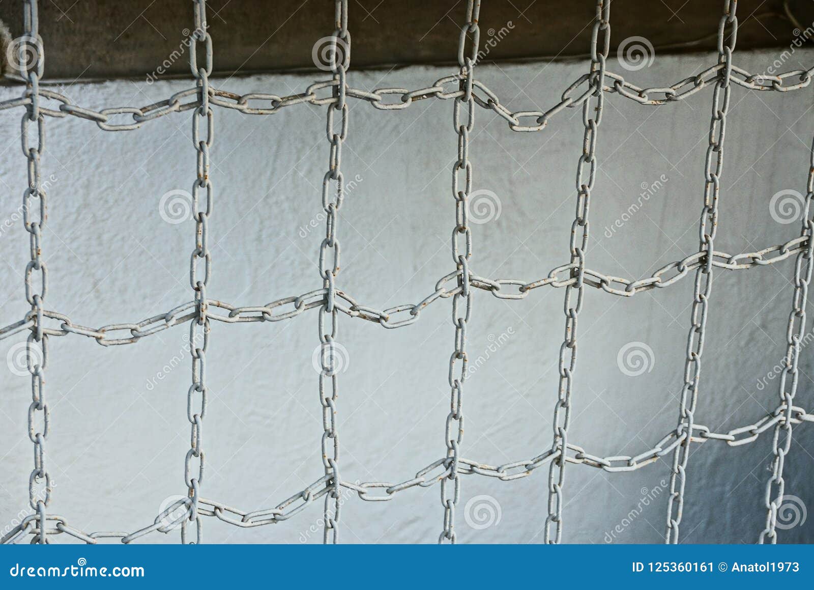 Metal Texture of Gray Chains in the Fence Stock Image - Image of detail ...