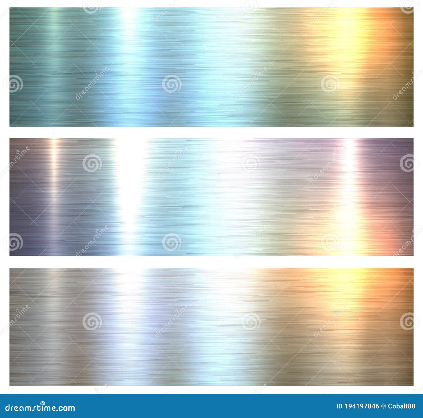 Metal textures backgrounds stock vector. Illustration of blank - 194197846