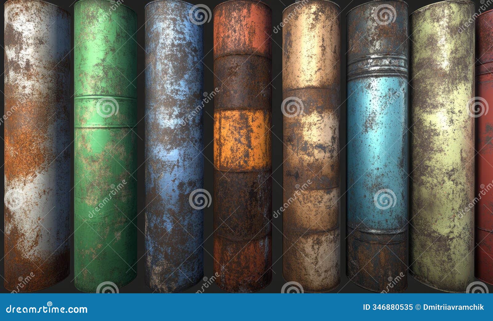 Metal Textures with Different Shades and Colors of Rust Stock Image ...