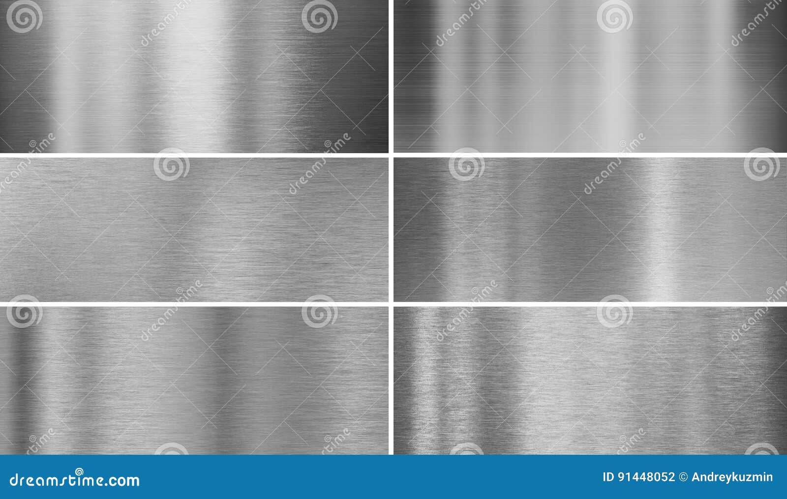 Metal textures set stock photo. Image of plate, smooth - 91448052