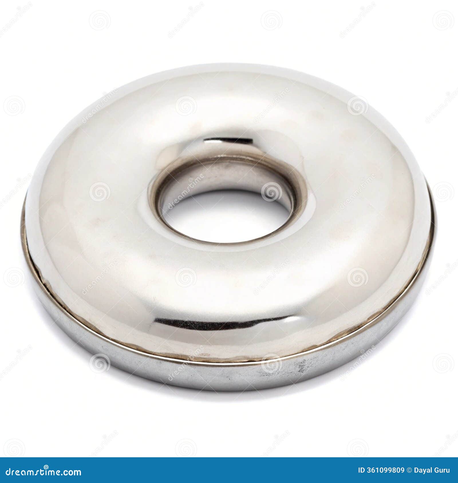 Metal Thin Donut Shape Isolated on Transparent Background Stock ...