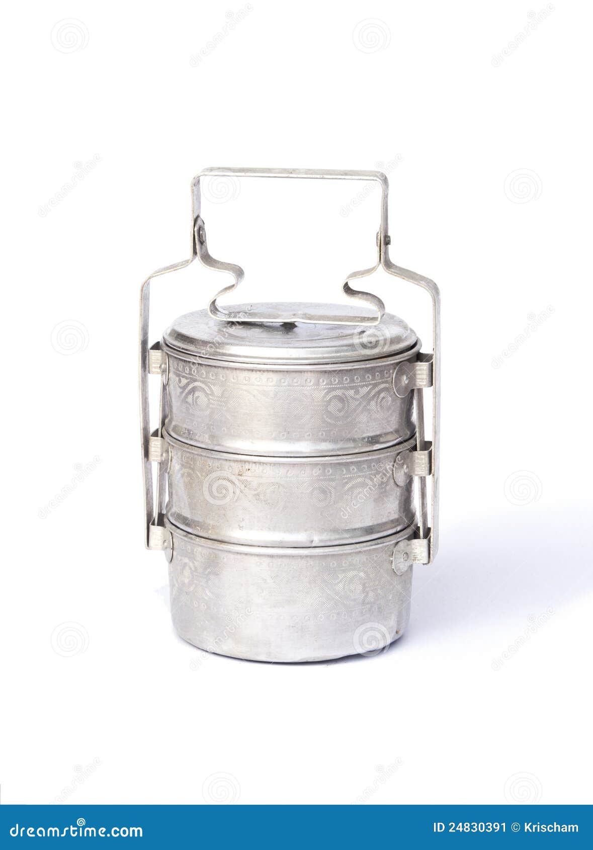 Metal Tiffin imagem de stock. Imagem de jantar, metal - 24830391