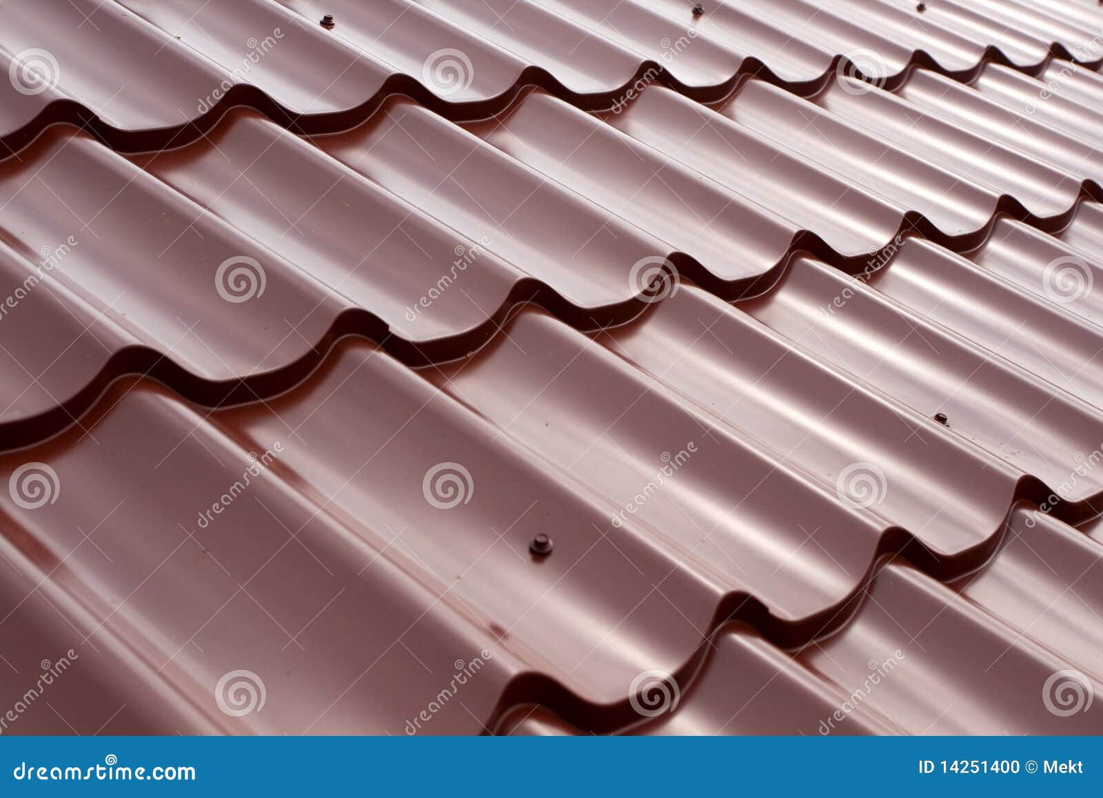 Metal Tile Isolated On White Background. Material For Roof Royalty-Free ...