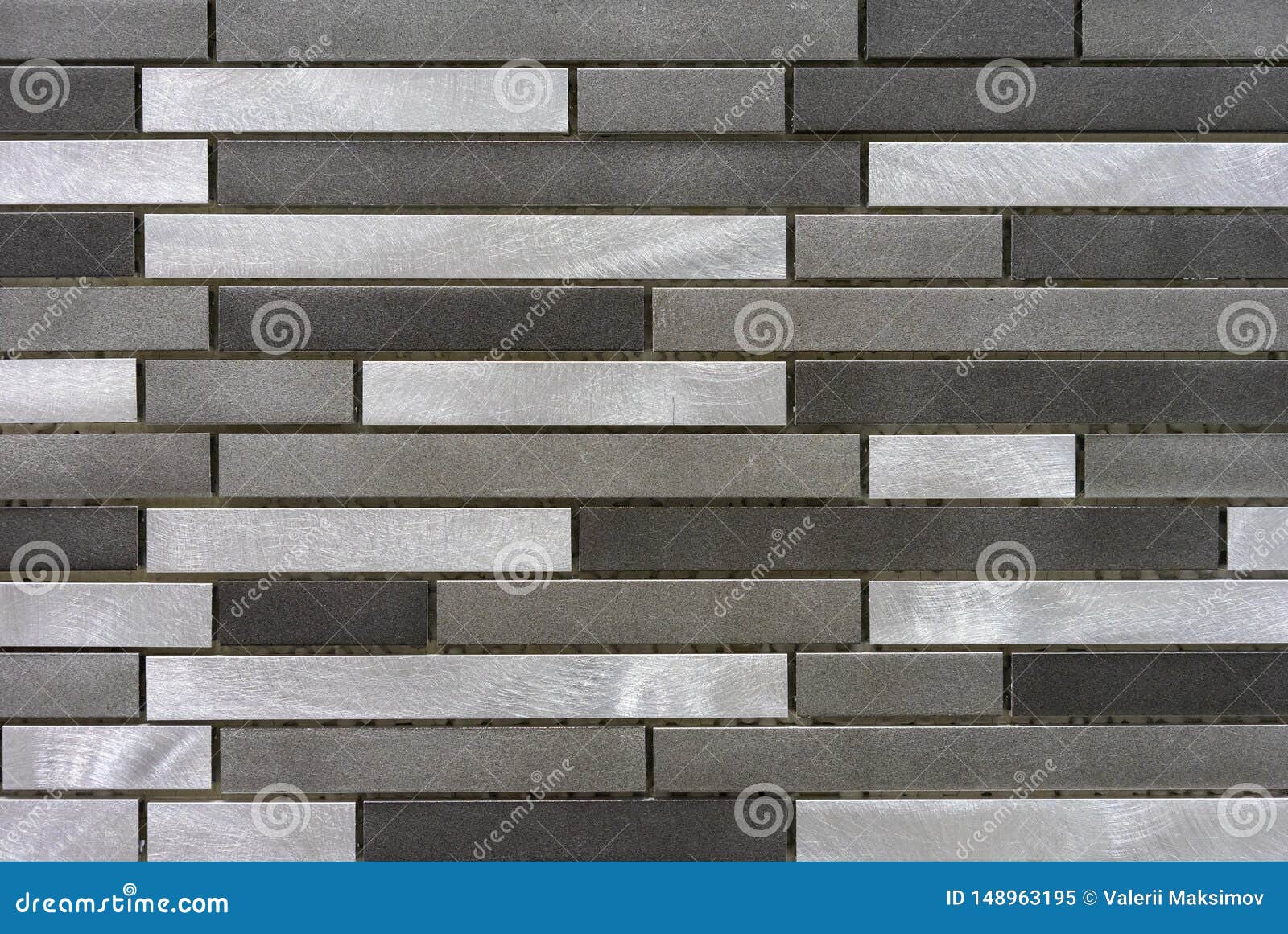 Metal Tile Mosaic. Background and Texture of Metal Mosaic Tiles Stock ...