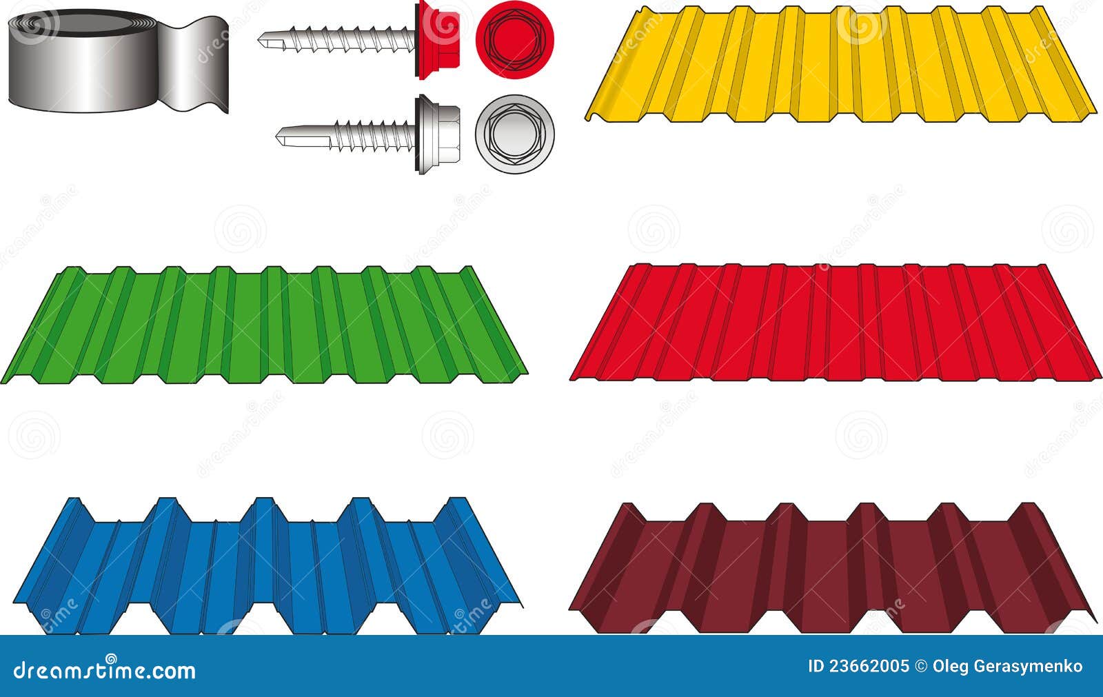 Metal tiles illustration stock vector. Illustration of architect - 23662005