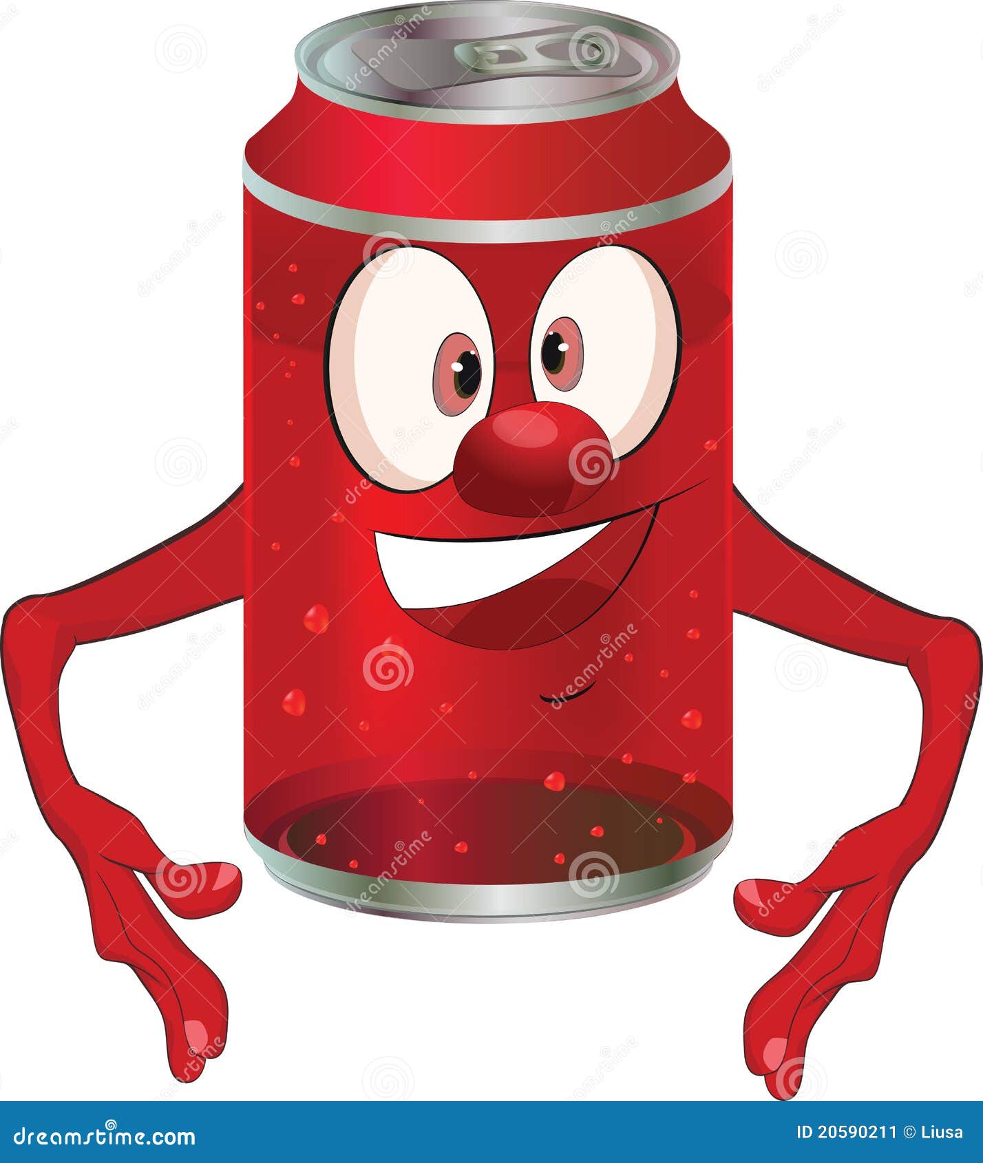 Metal tin. Cartoon stock vector. Illustration of commercial - 20590211