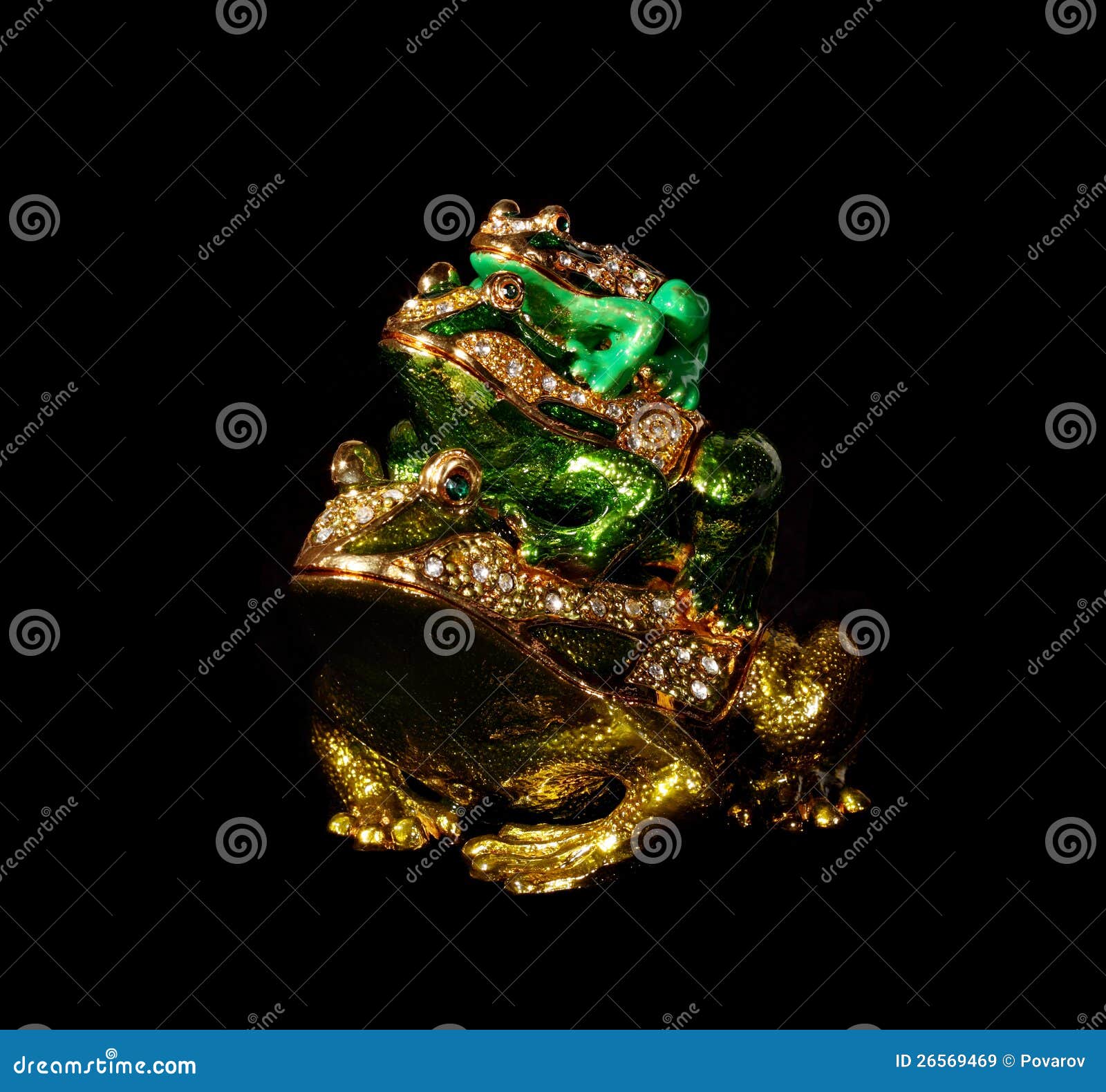Metal toad with crystals stock image. Image of mythology - 26569469
