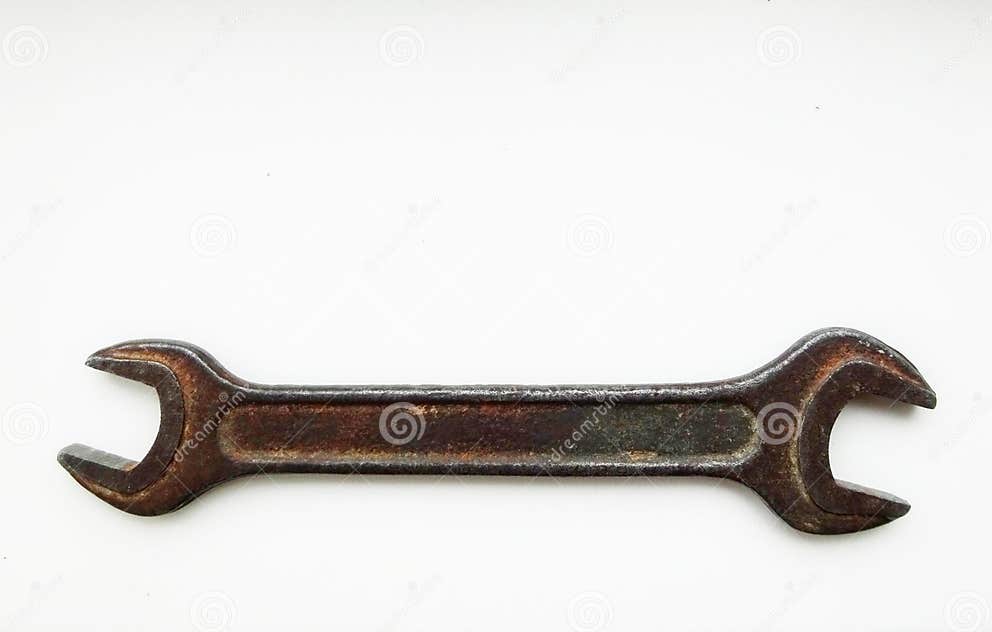 Old Metal Tool Key with Rust Stock Photo - Image of iron, mechanic ...