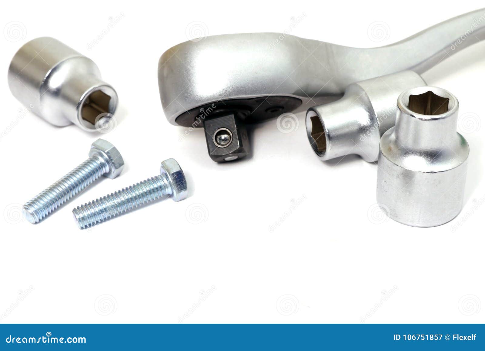 Metal Tools and Fixing Elements. Stock Image - Image of elements ...