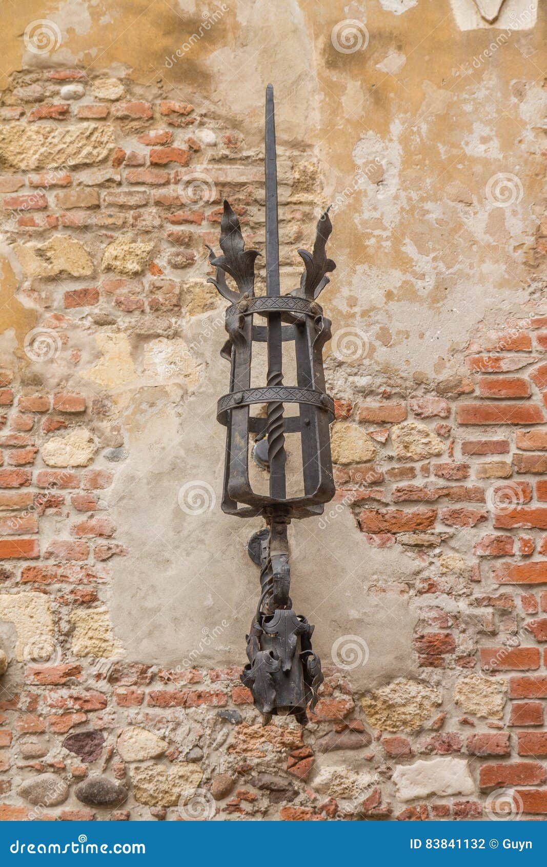 Metal torch holder stock photo. Image of traditional - 83841132