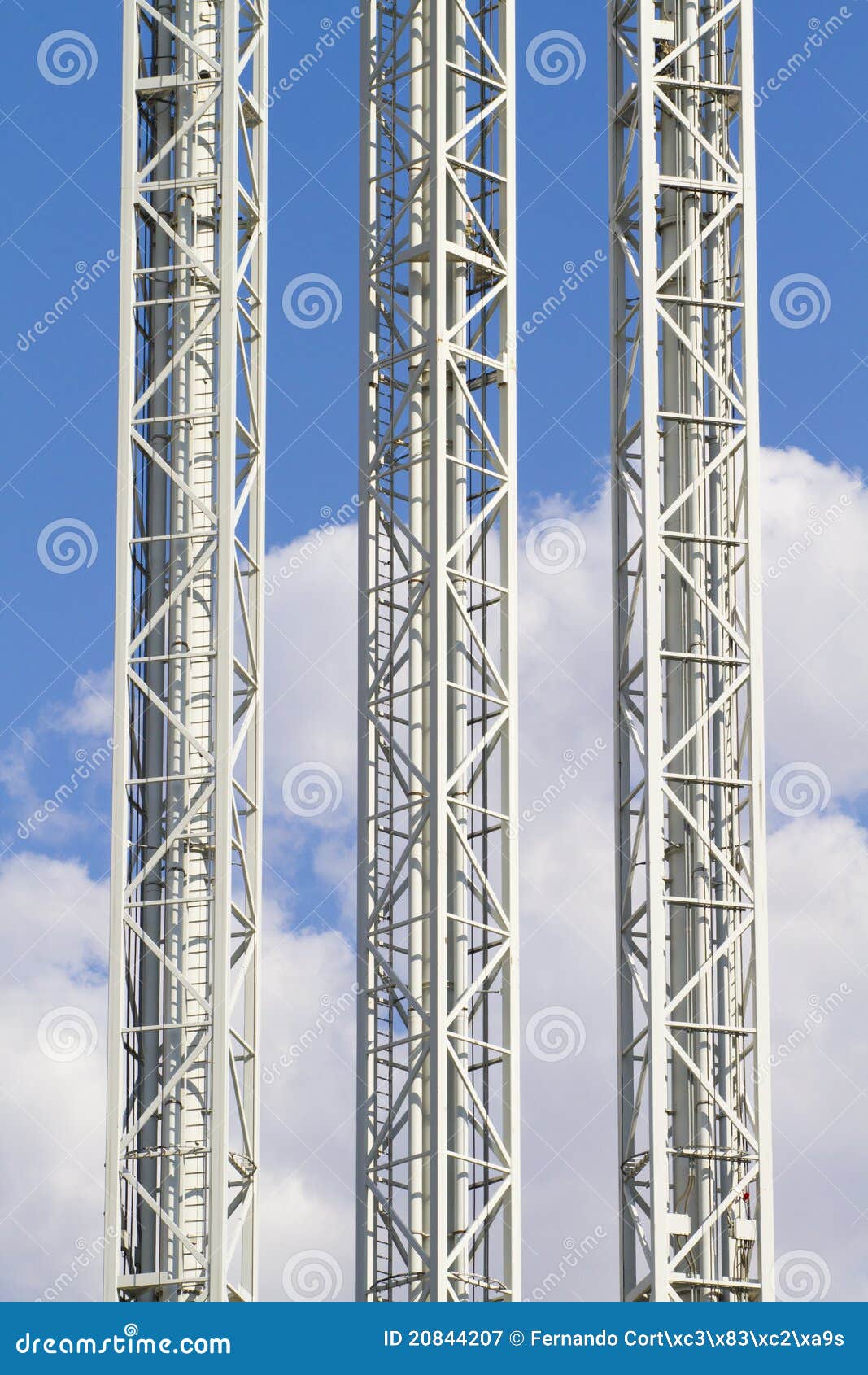 Metal towers stock image. Image of communicate, high - 20844207