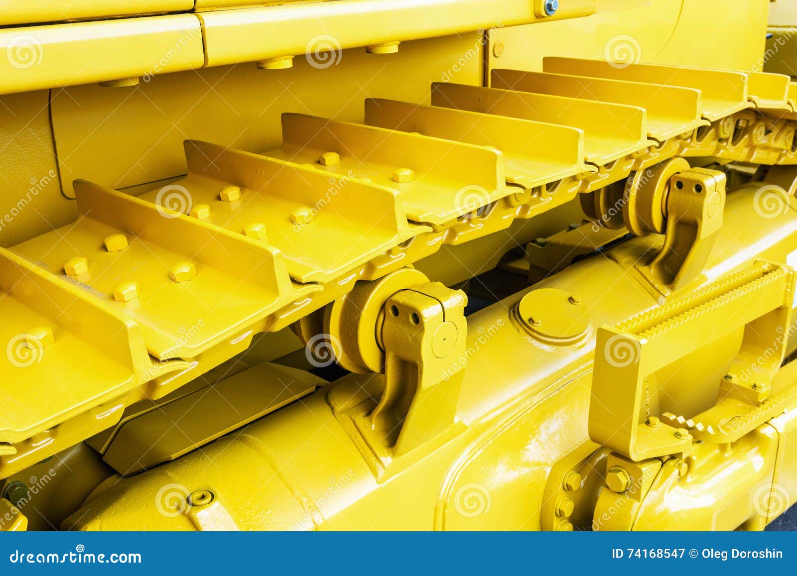 Metal Tracks on the Tractor Stock Image - Image of dealership, moscow ...