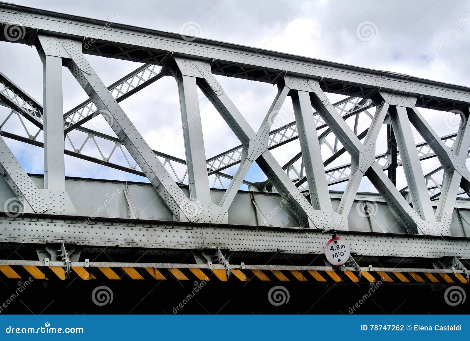 Metal train bridge stock photo. Image of strong, train - 78747262