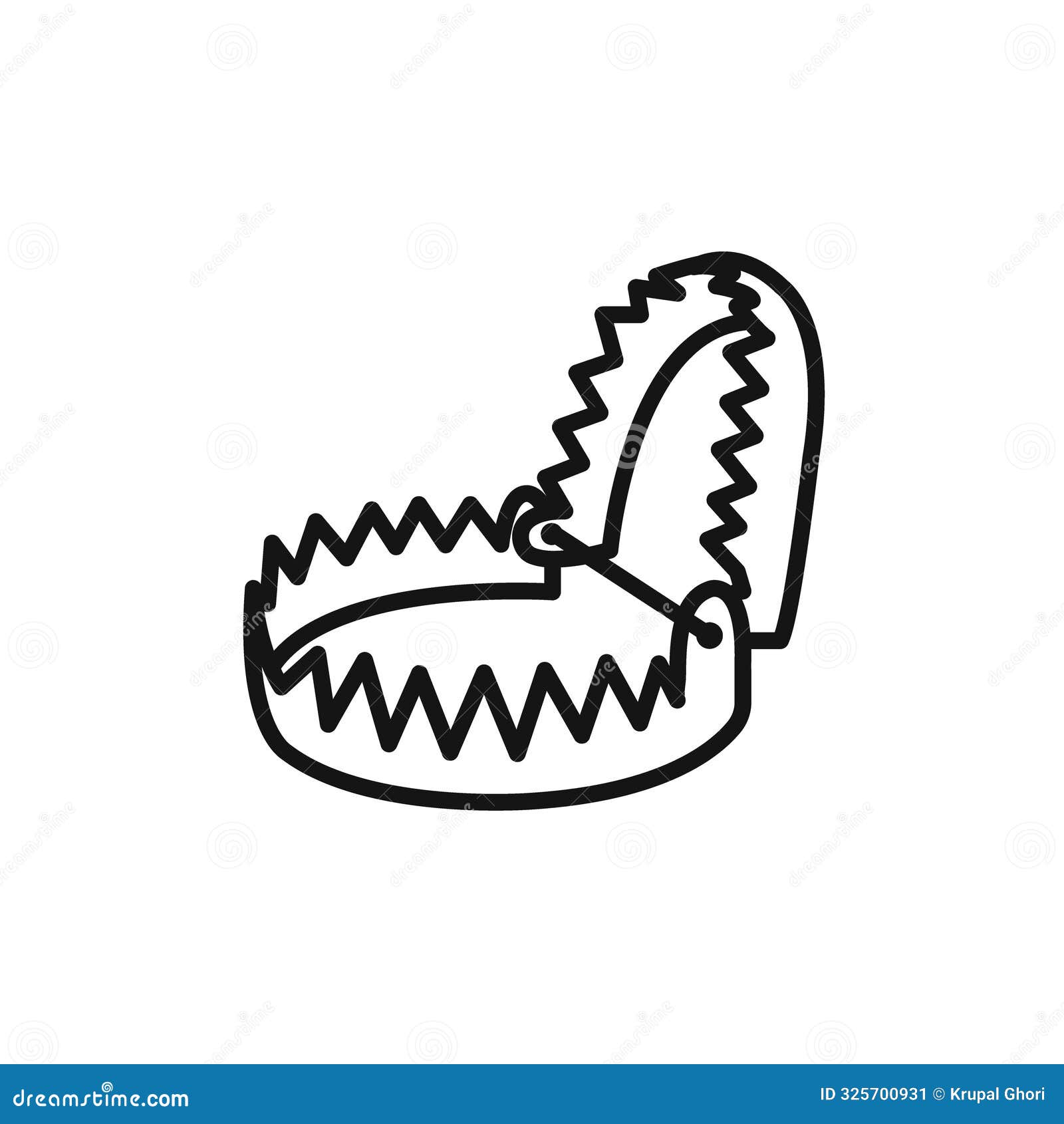 Metal Trap Icon Vector Set Collection for Web Stock Illustration ...