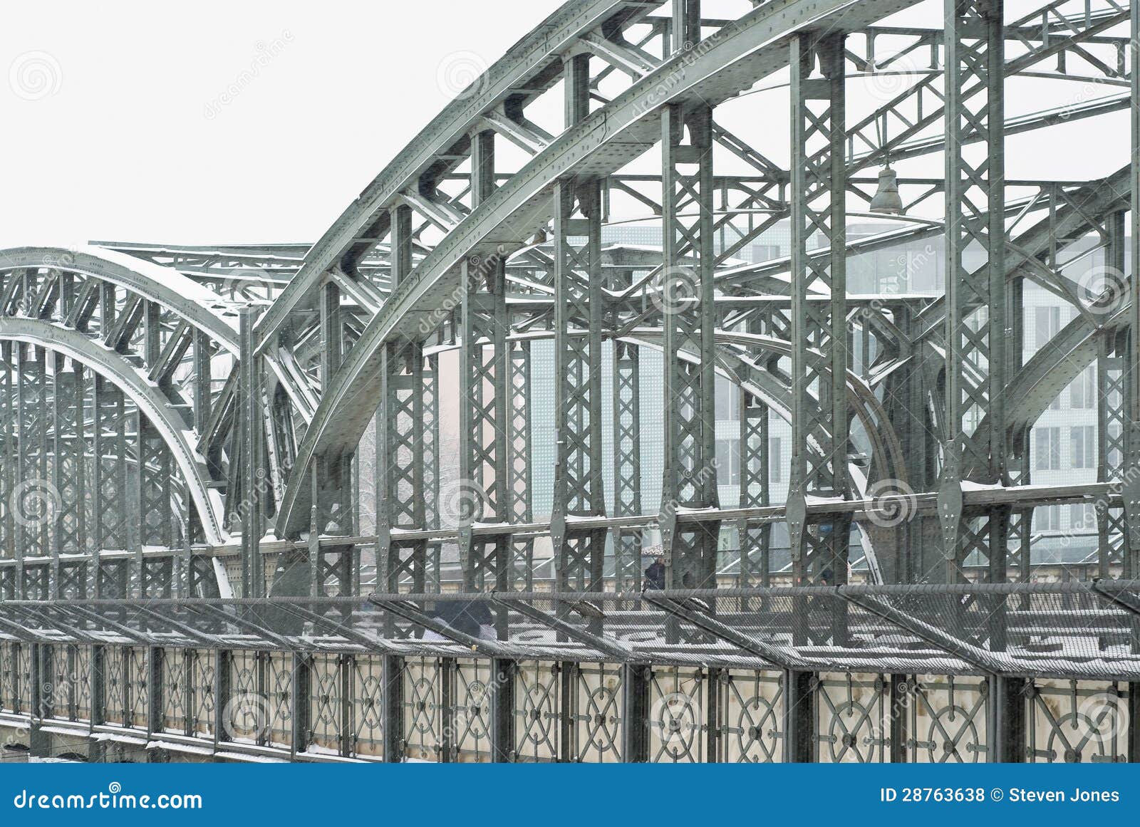 Metal Truss Bridge stock photo. Image of pattern, iron - 28763638
