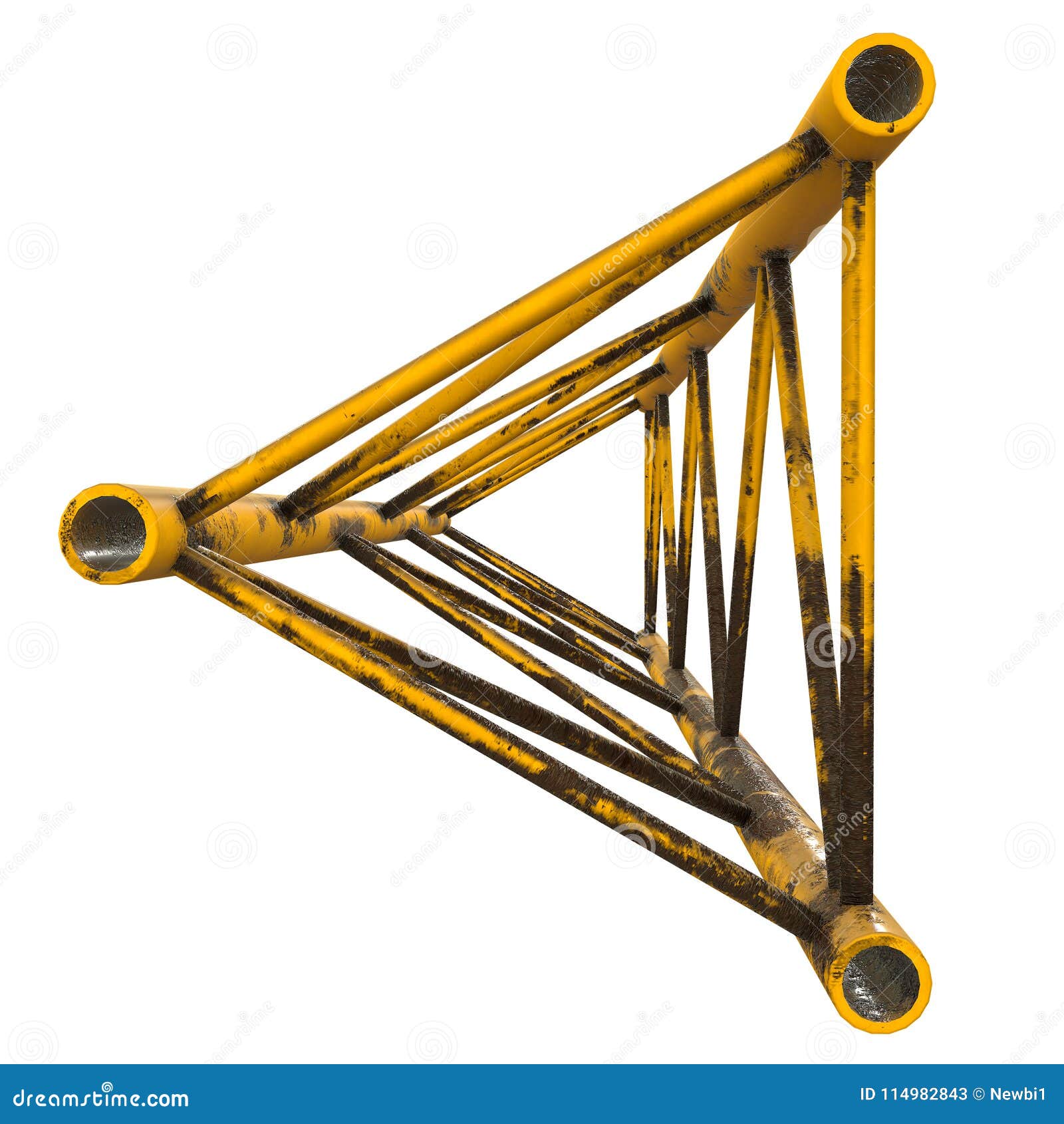 Metal truss girder element stock illustration. Illustration of industry ...