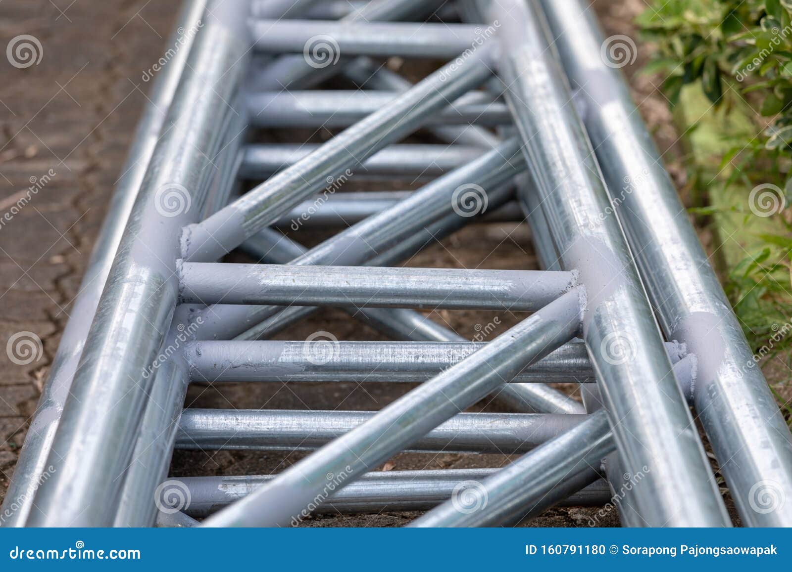 Metal Trusses for Building Constructions. Stock Photo - Image of frame ...
