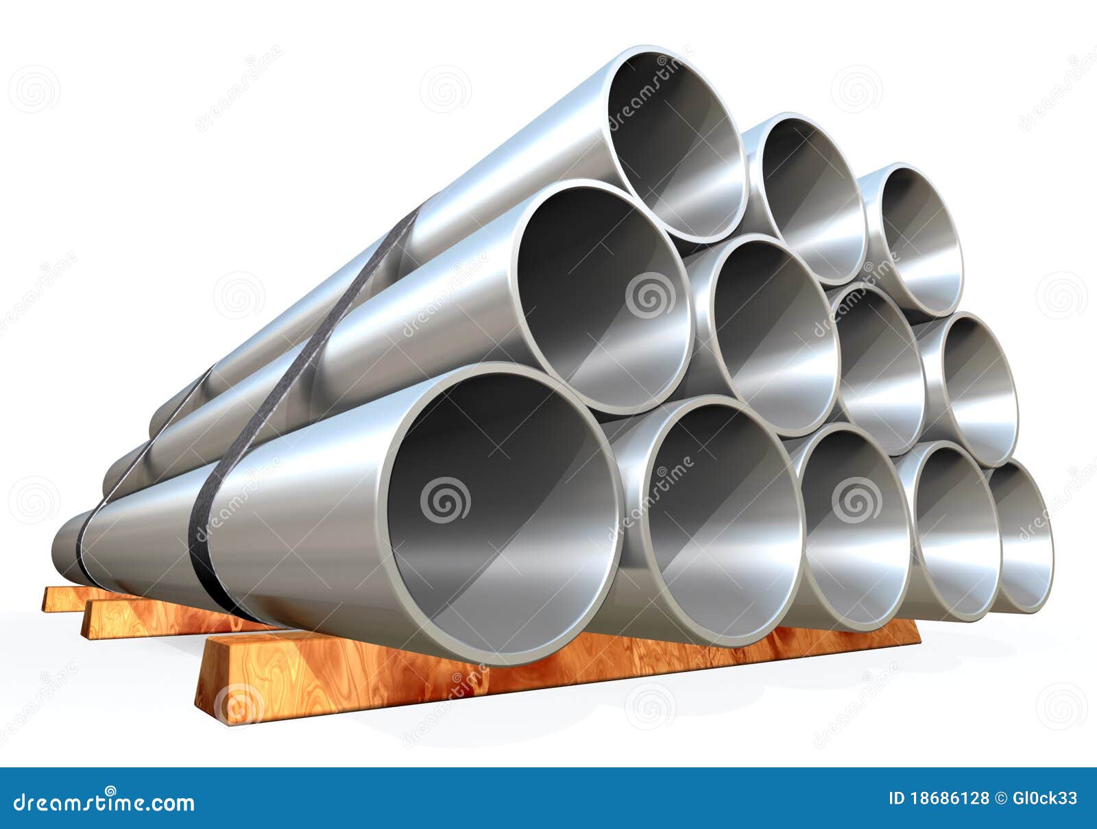 Metal tube stock illustration. Illustration of aluminum - 18686128